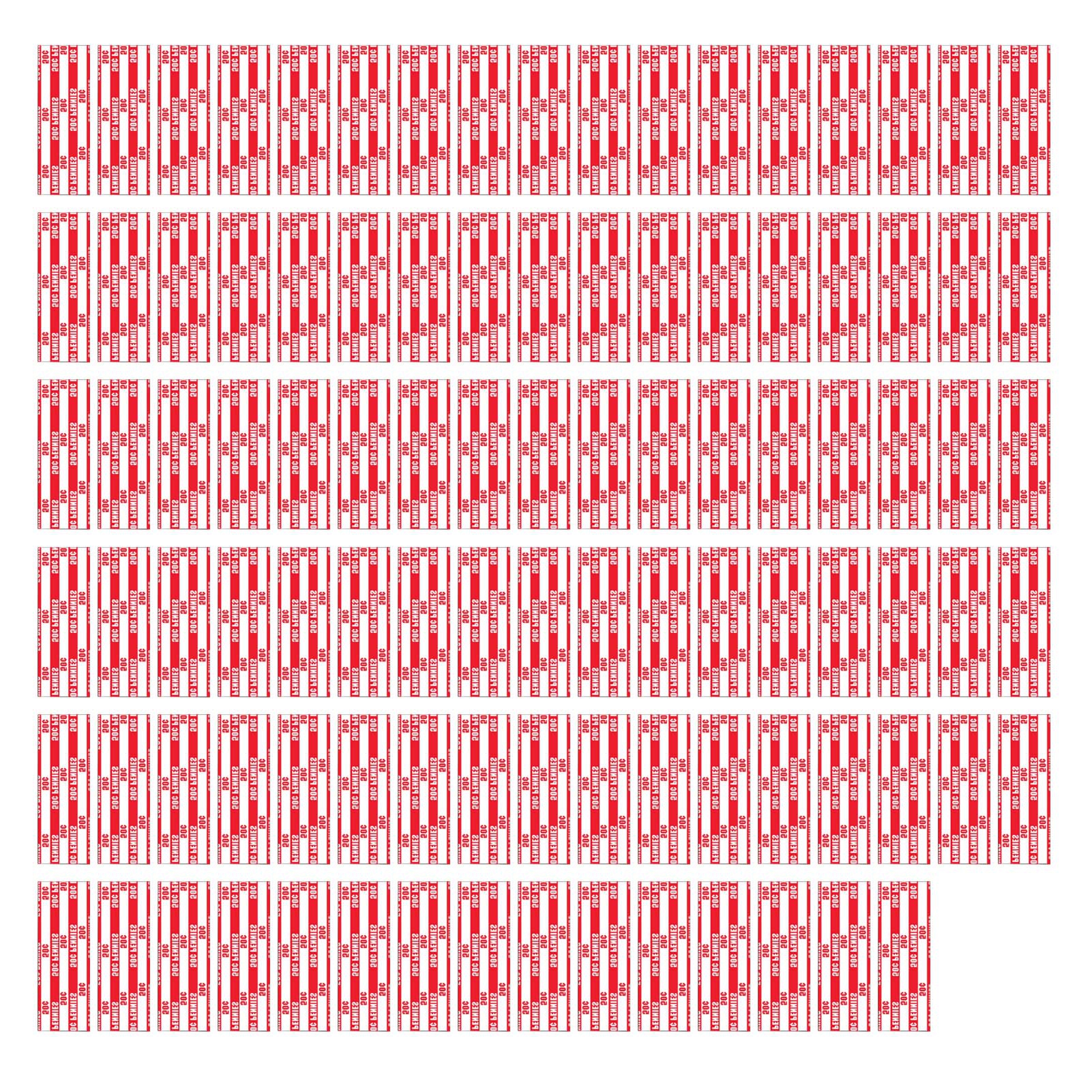 Clinaoy 100Pcs Coin Wrapper Assorted Flat Coin Rolls Wrappers Kraft ...
