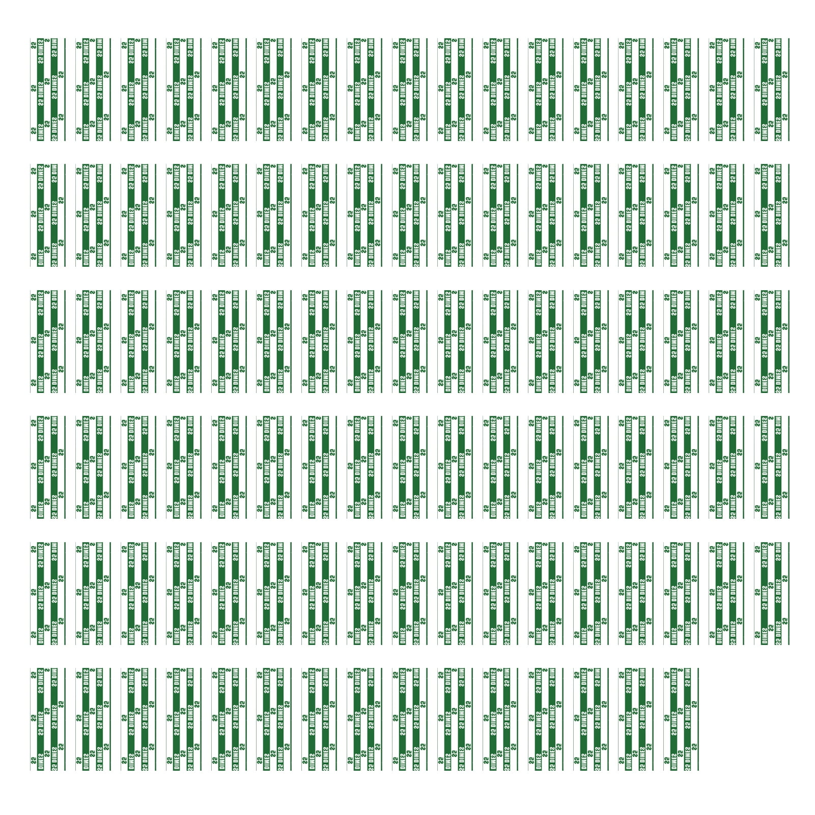 Clinaoy 100Pcs Coin Wrapper Assorted Flat Coin Rolls Wrappers Kraft ...