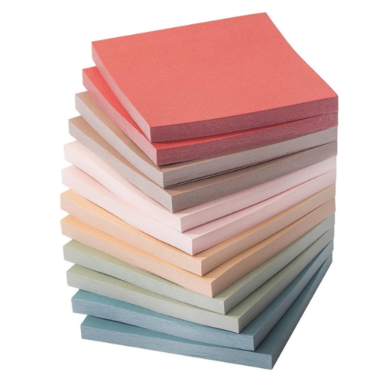 Clinaoy 12pk Vintage Sticky Notes, Thick Bleed-Proof Paper with Strong ...
