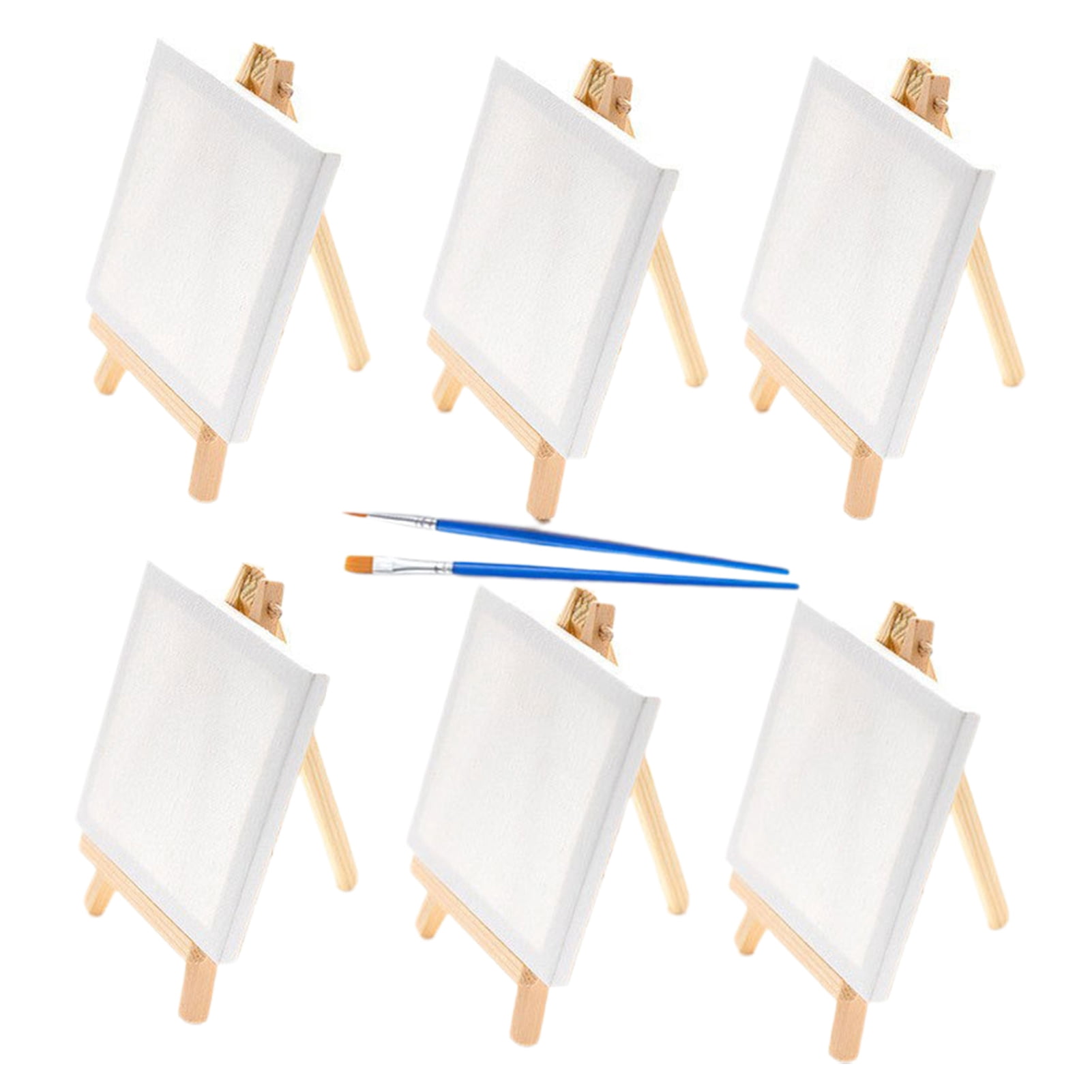 Clinaoy 14/23Pcs/Set Mini Canvas Board with Easel Set Outdoor Painting ...