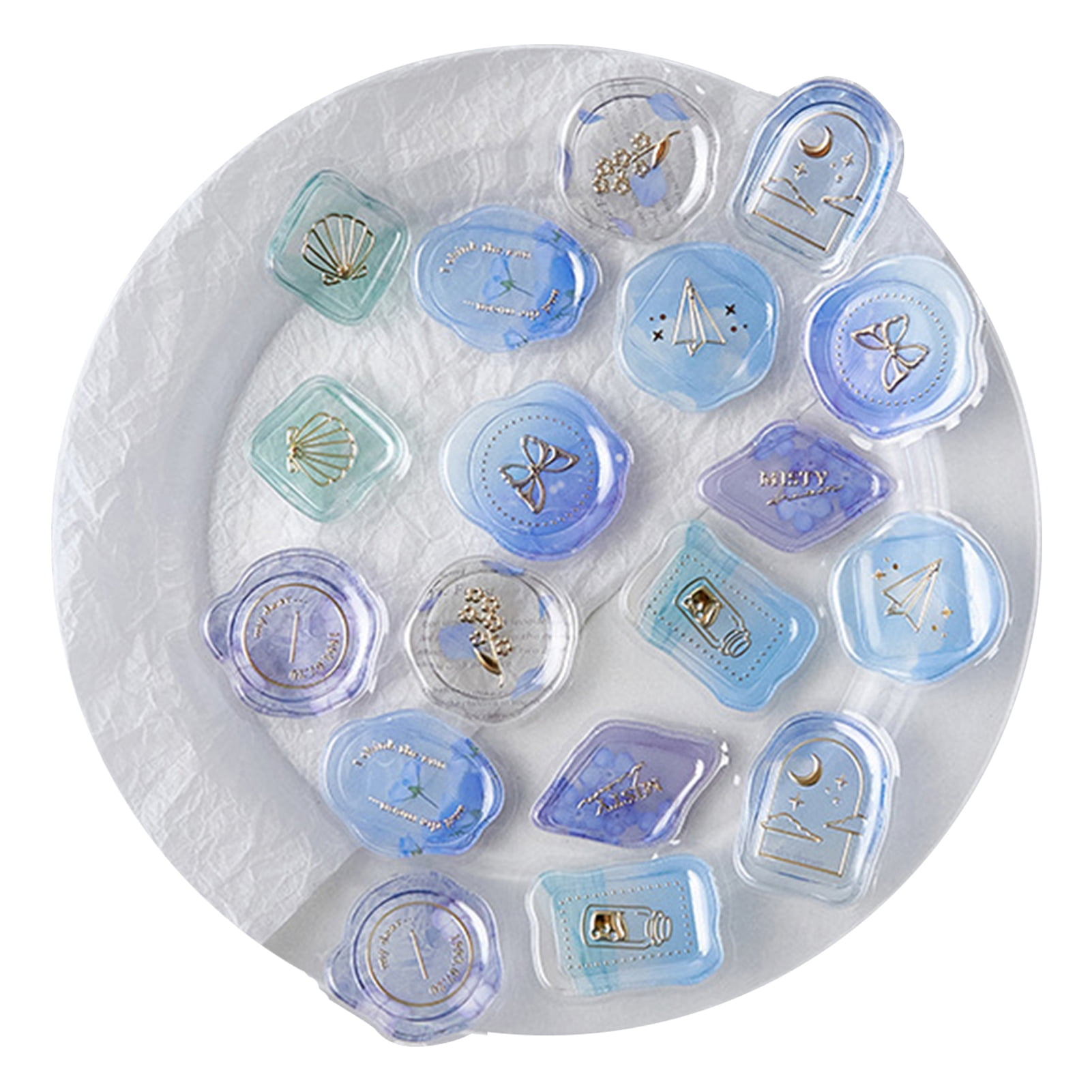 Clinaoy 18-Pack Wax Seal Stickers – Exquisite Patterns, Bright Colors ...