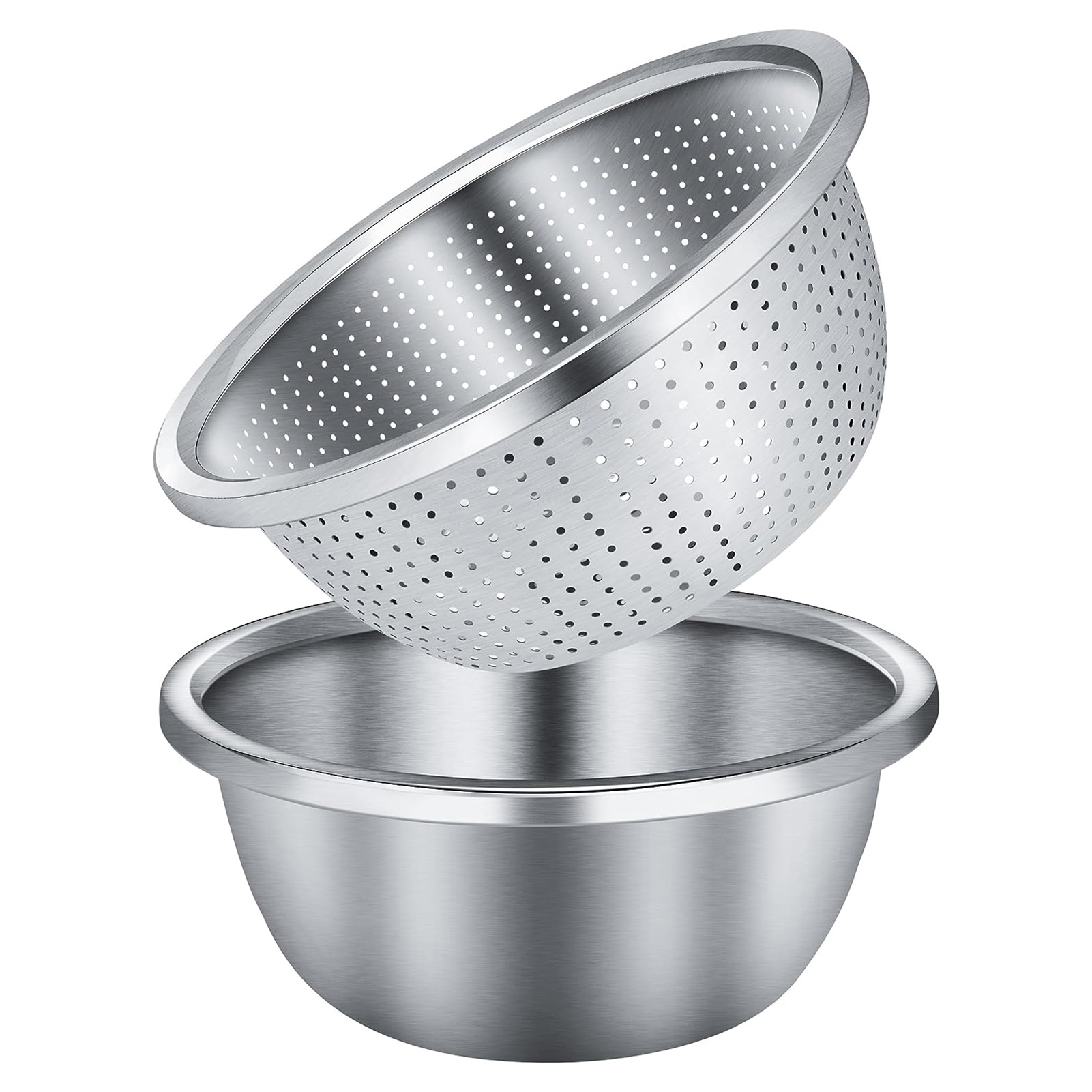 Clinaoy 2 Pcs Colanders Food Grade Solid Liquid Strainer Bowl - Walmart.com