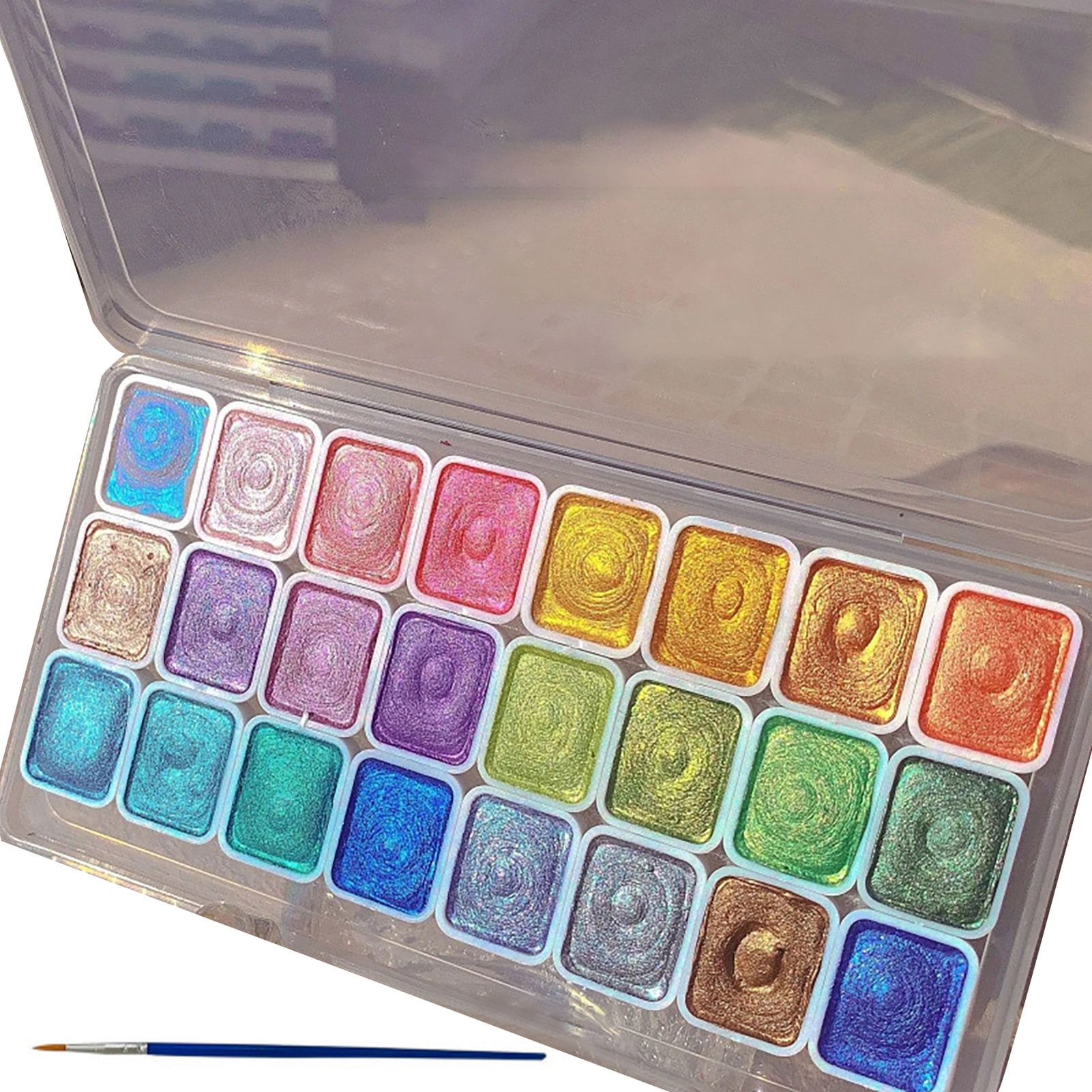 Clinaoy 20/24 Colors Watercolor Paint Set Seamless Blending High ...