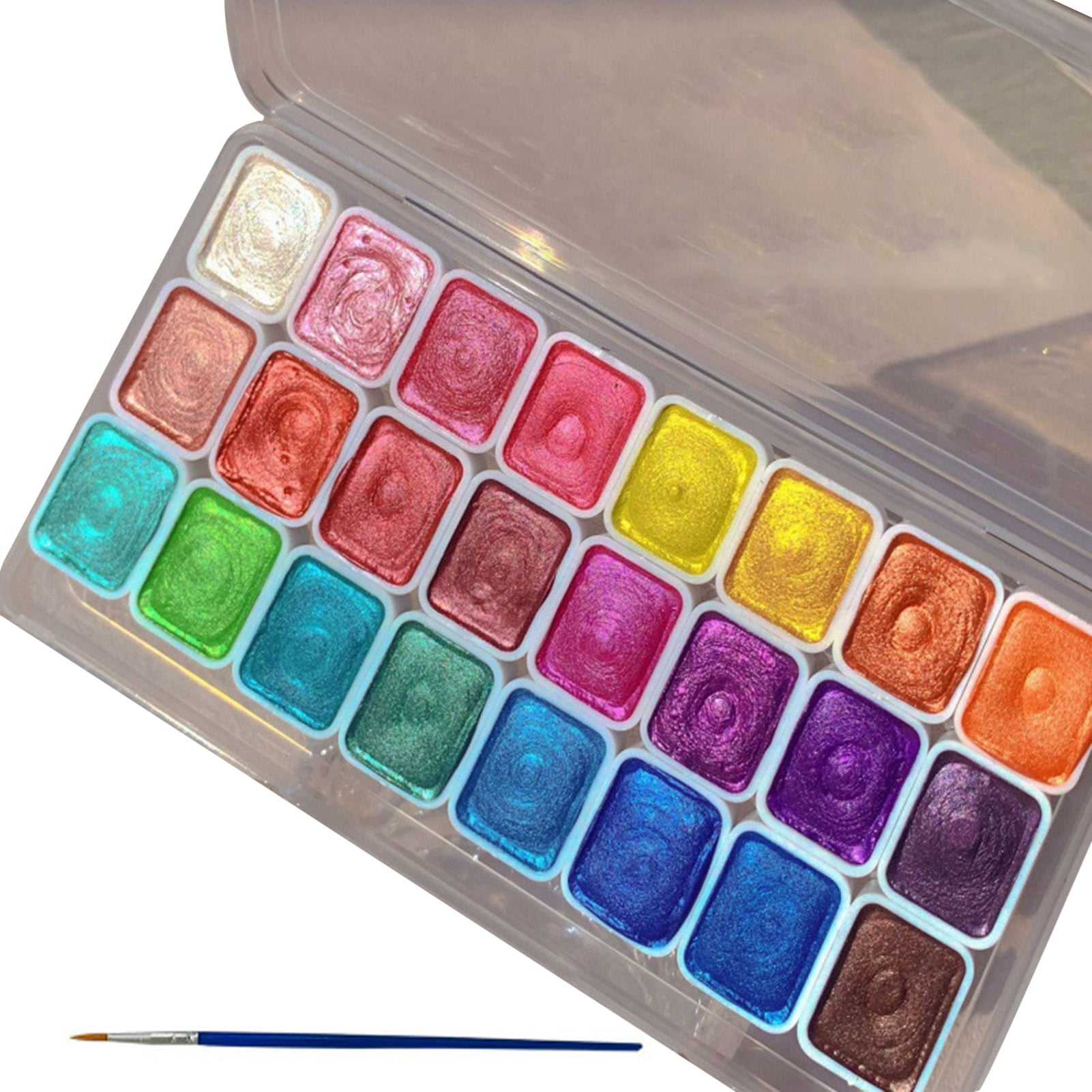Clinaoy 20/24 Colors Watercolor Paint Set Seamless Blending High ...