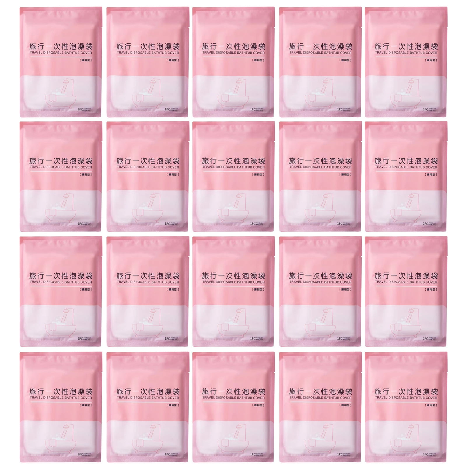 Clinaoy 20Pcs Disposable Bathtub Cover Liner Thickened Convenient ...