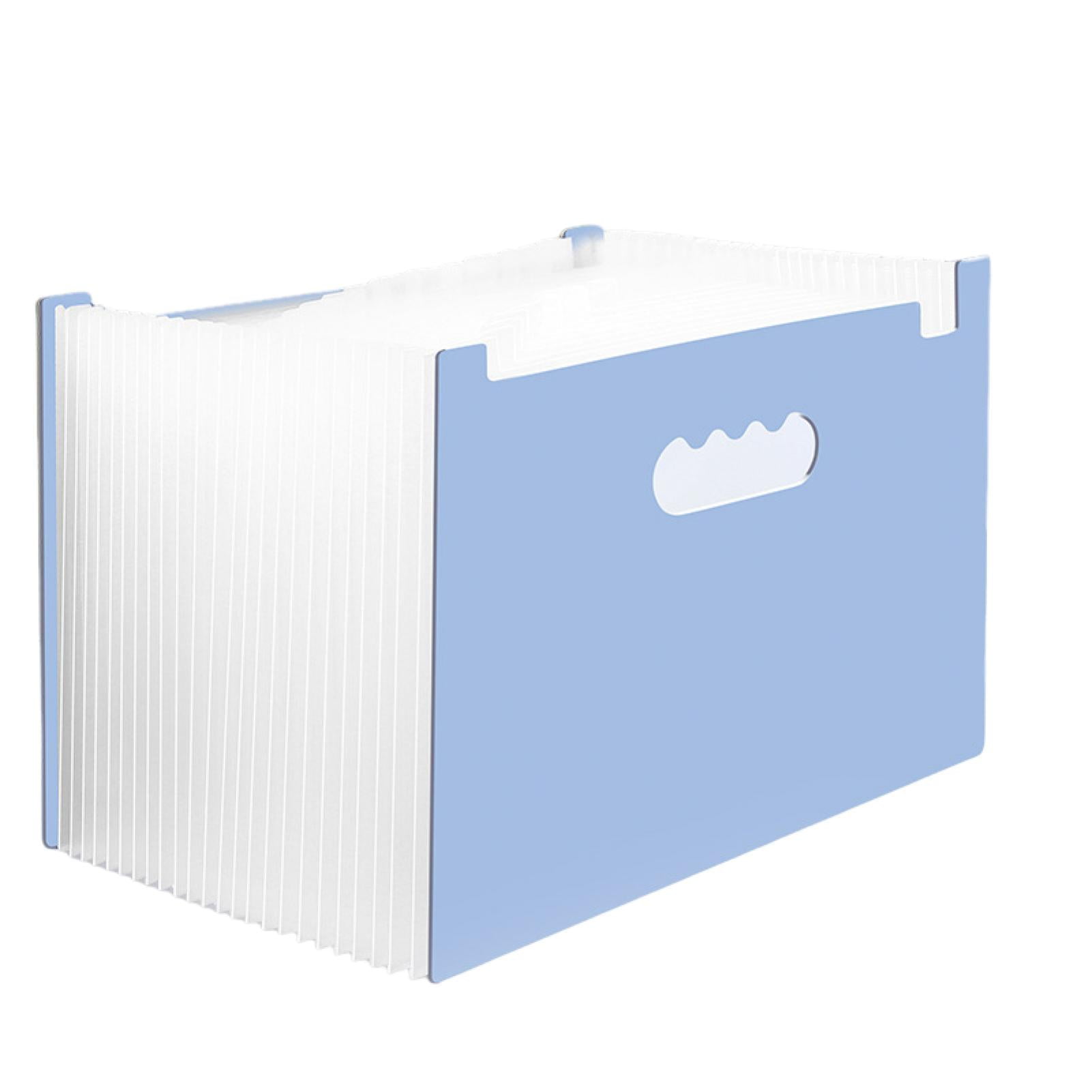 Clinaoy 25-Pocket Vertical File Organizer, Color-Coded Expandable ...