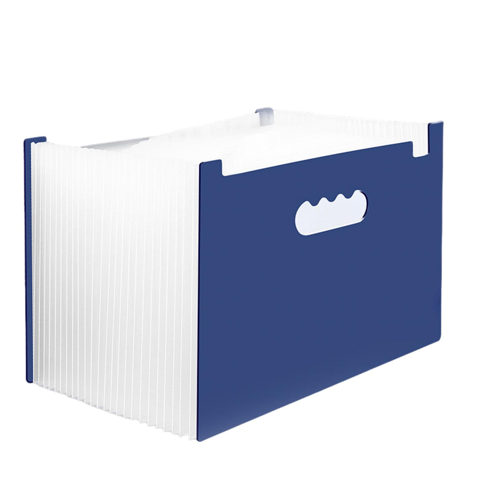 Clinaoy 25-Pocket Vertical File Organizer, Color-Coded Expandable ...