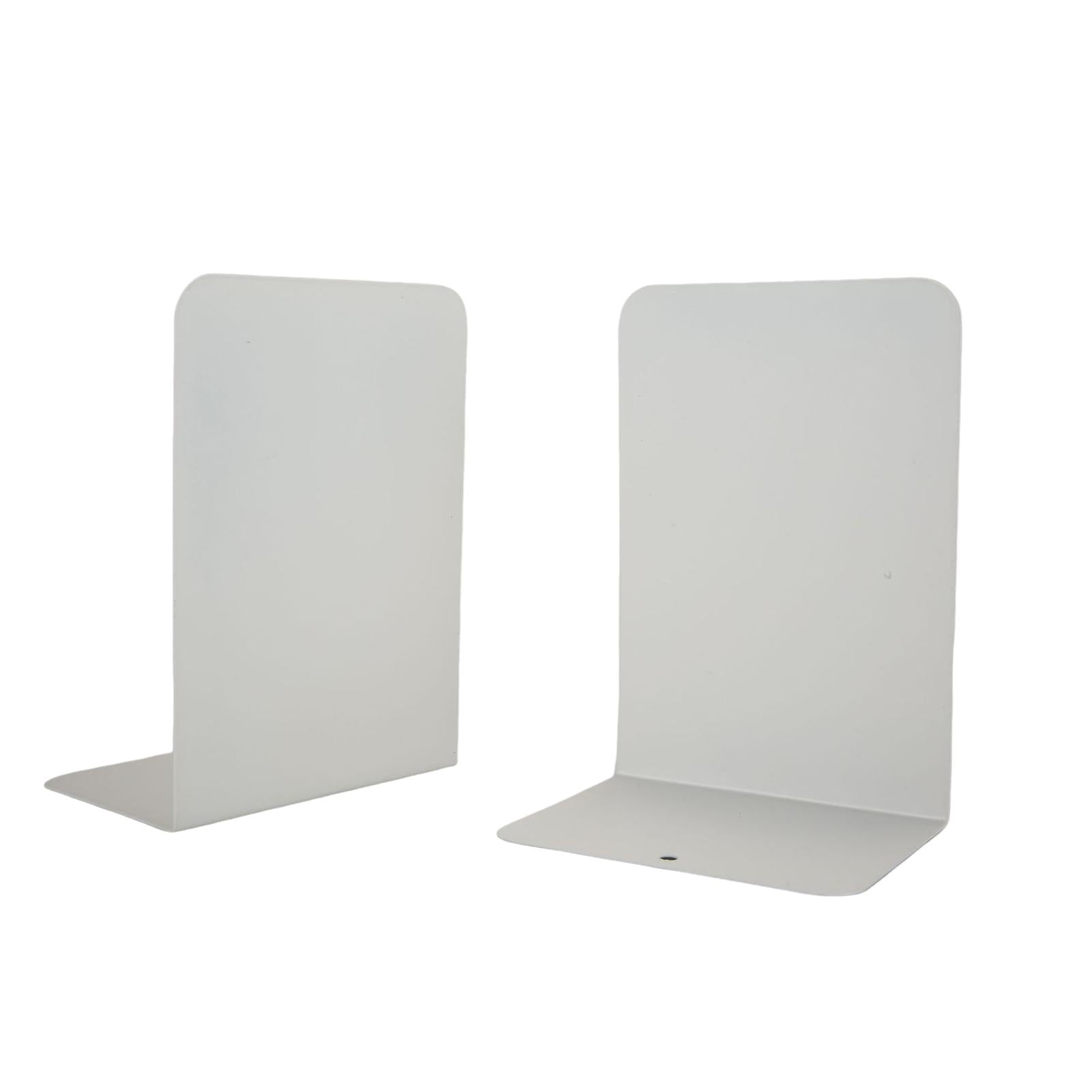 Clinaoy 2Pcs Book Stand Metal Book Ends L-shaped Stable Support Non ...