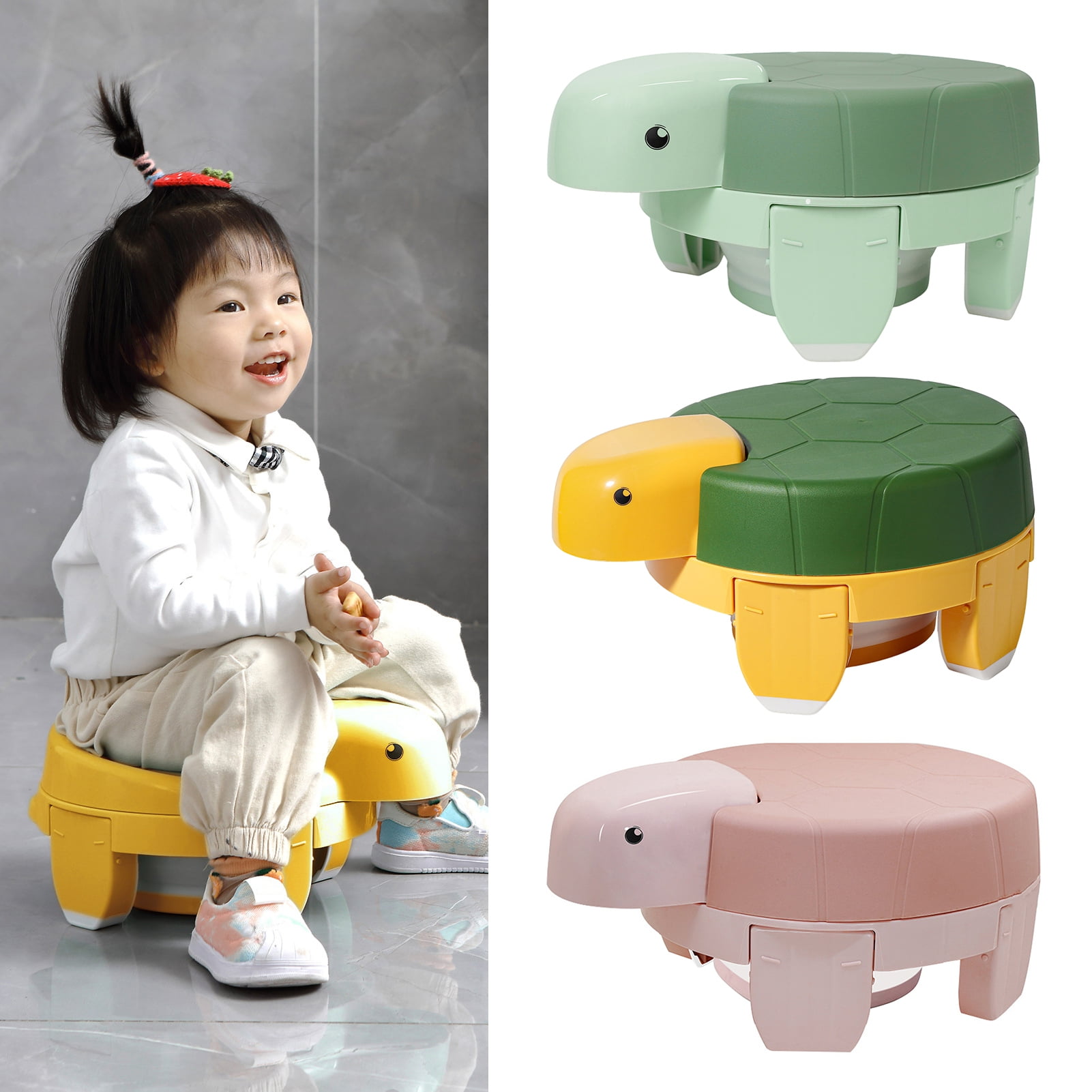 Clinaoy 3 in 1 Kids Travel Potty Training Toilet Foldable Lightweight ...