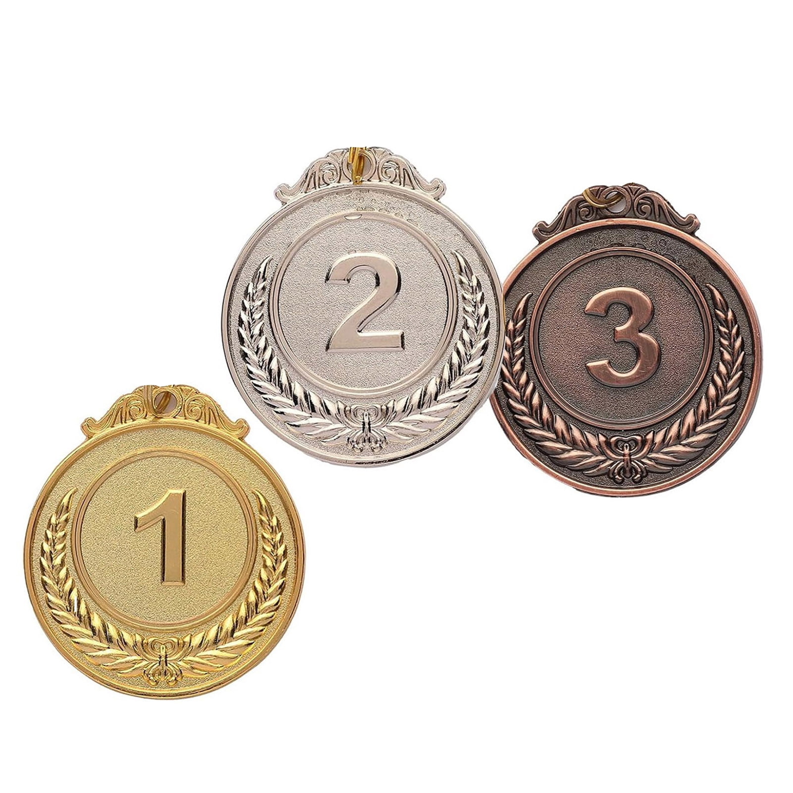 Clinaoy 3Pcs/Set Golden Medals Sports Competitions Parties Kids ...