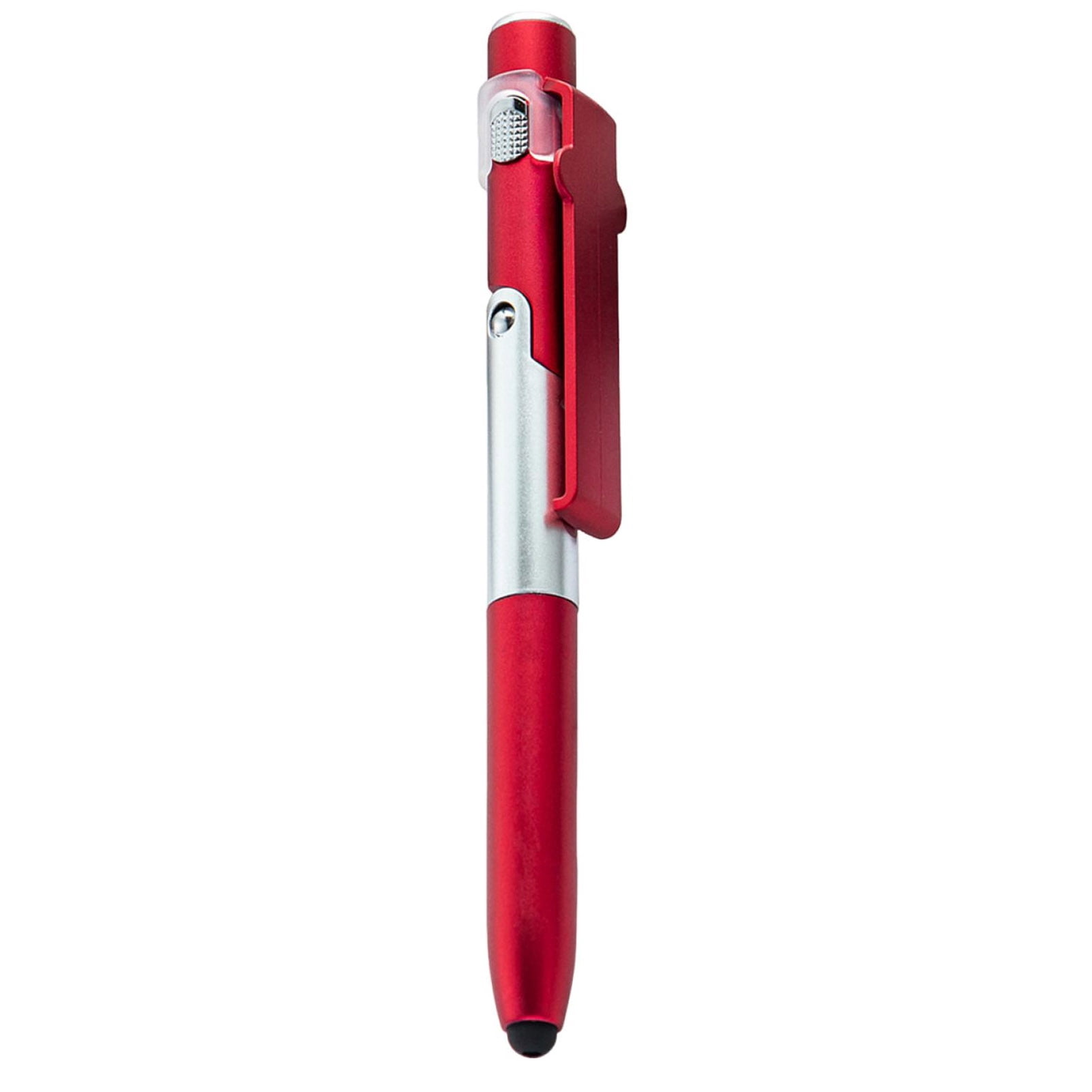 Clinaoy 4-in-1 Ballpoint Pen with Stylus LED Light Phone Stand Smooth ...