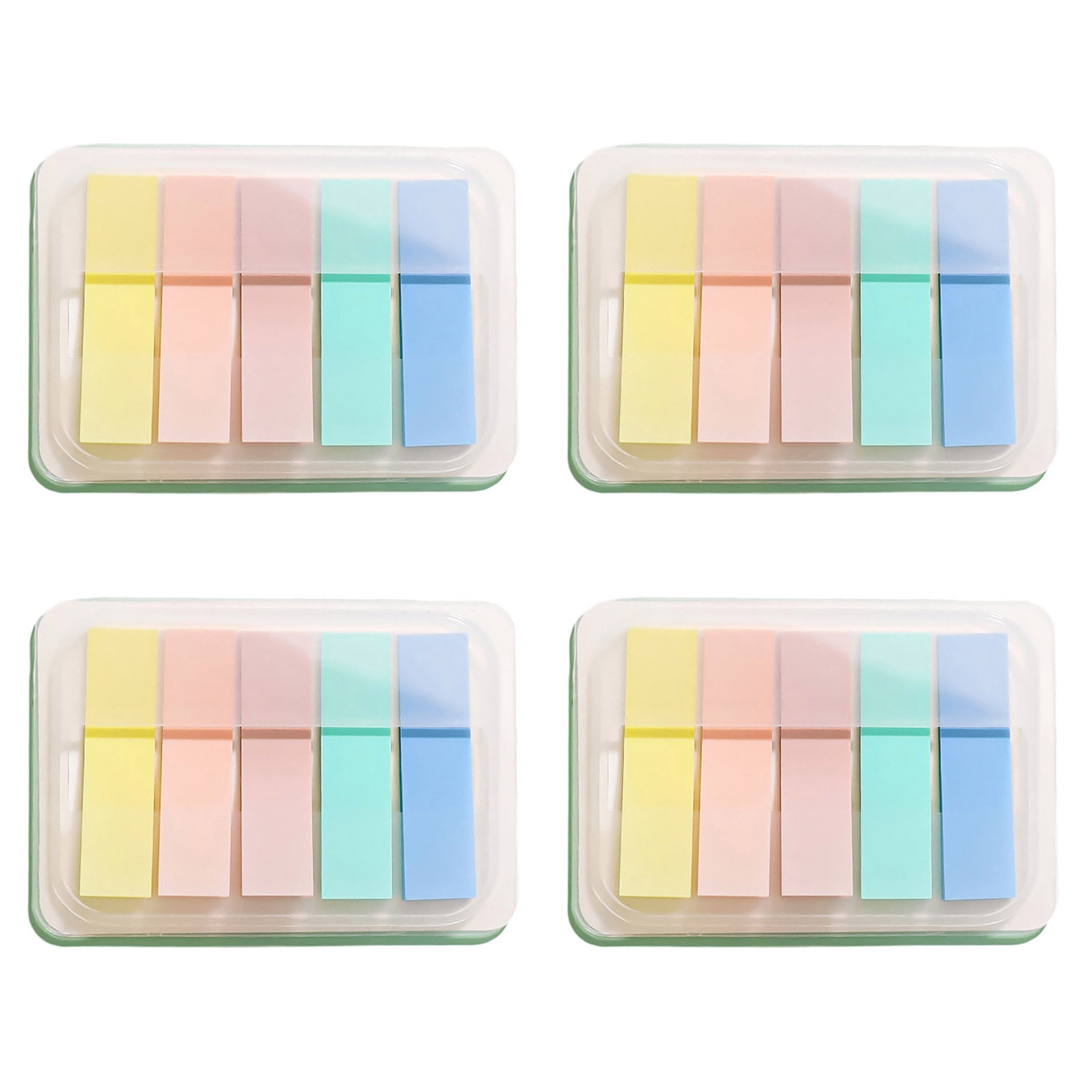Clinaoy 4Pcs Sticky Index Tabs Sorting Paper Stationery Labels ...