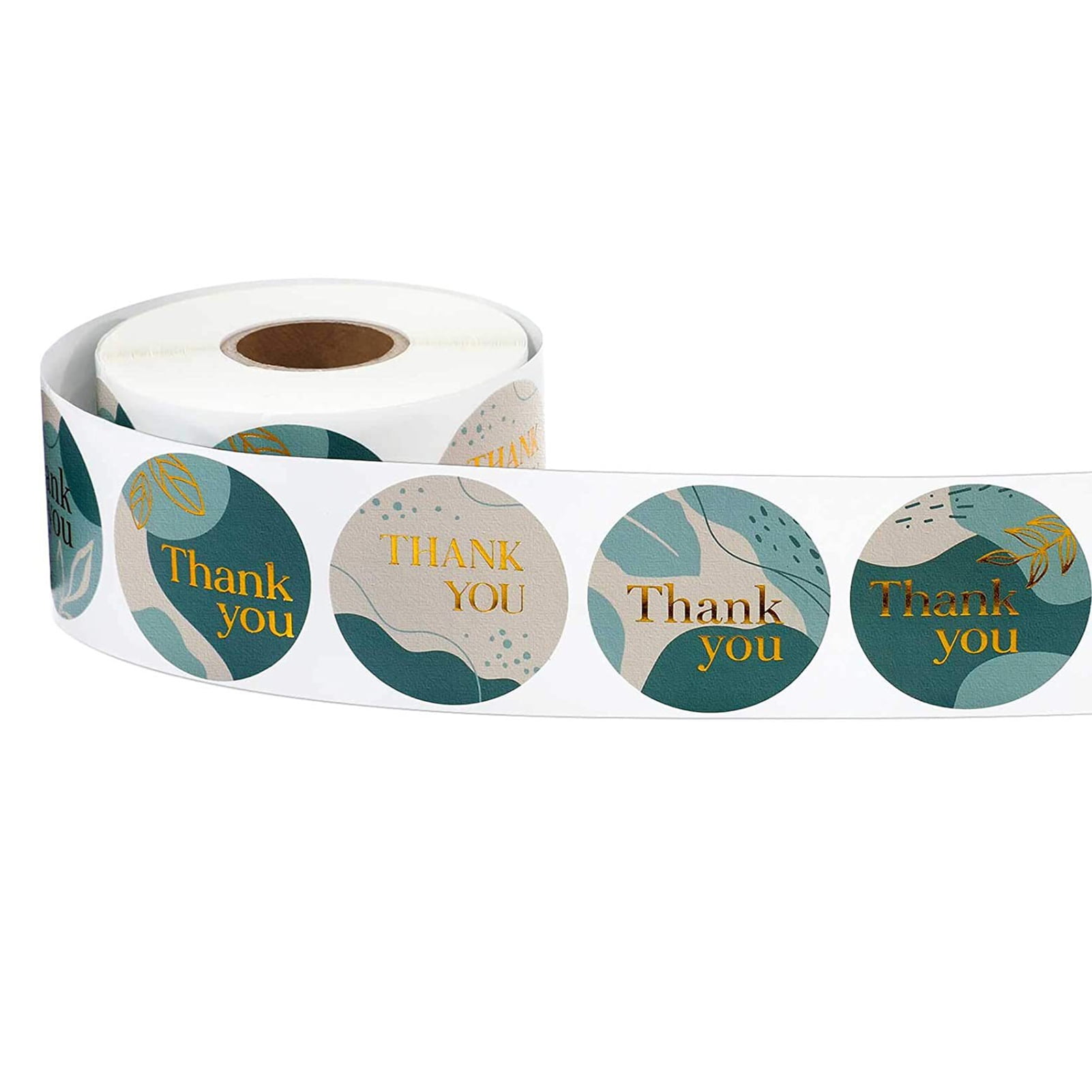 Clinaoy 500Pcs/Roll Packaging Stickers Self-adhesive Thankyou Letter ...