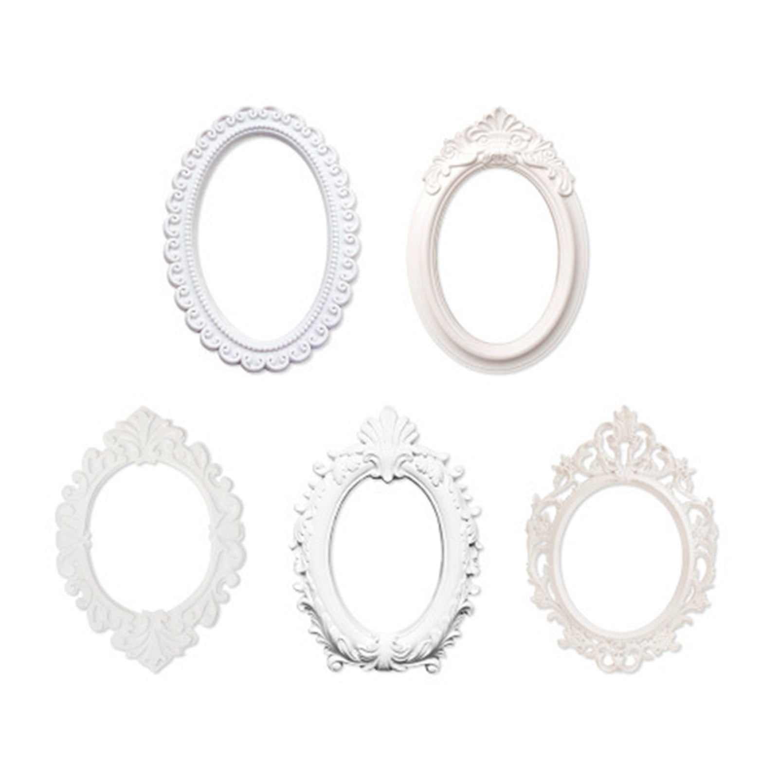 Clinaoy 5Pcs Embossed Sticker Retro Style Hollow Design Scrapbooking ...