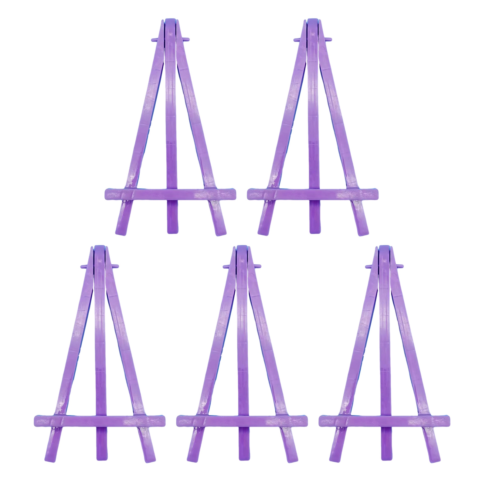 Clinaoy 5Pcs Triangle Easel Mini Stand Kids Art Display Small Drawing ...