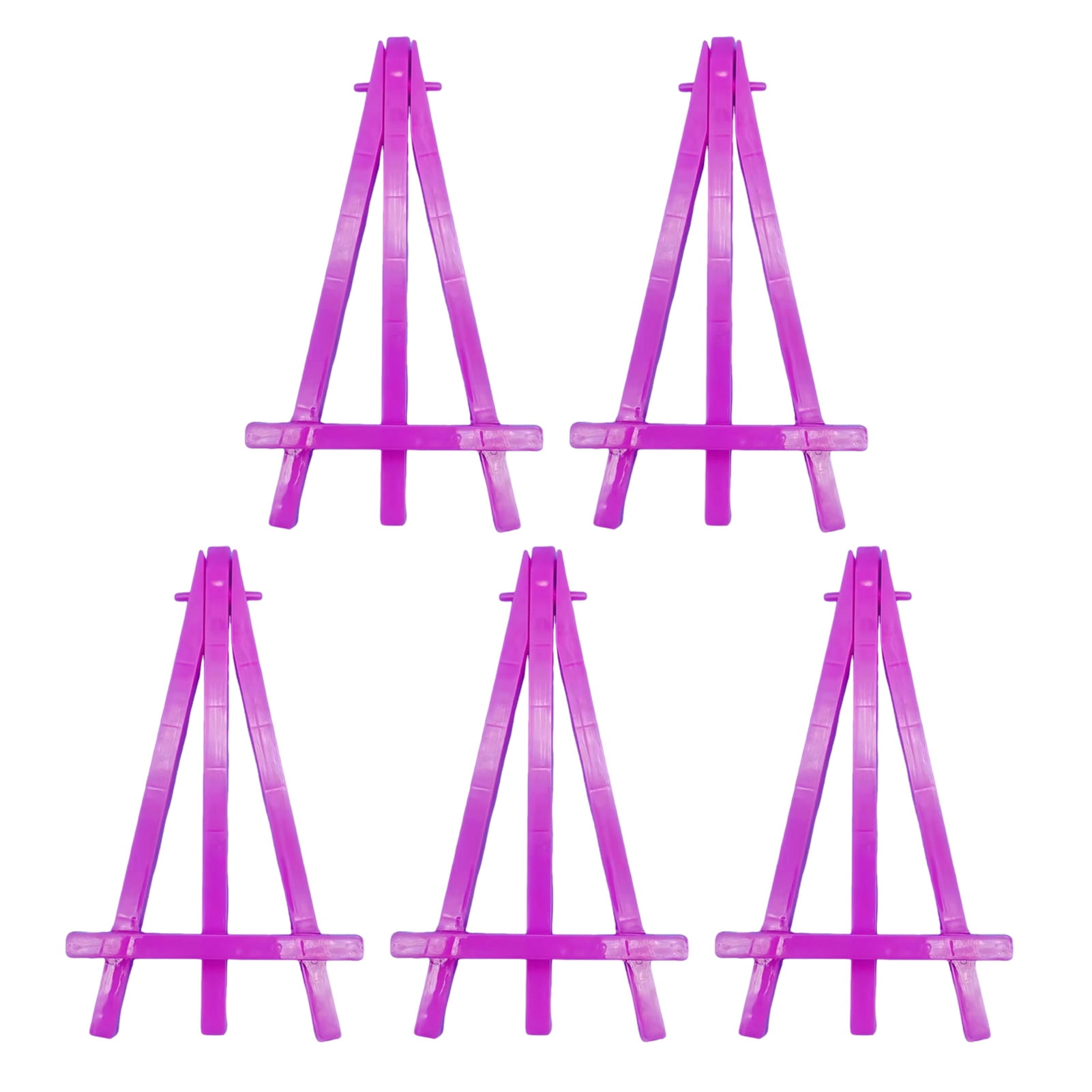 Clinaoy 5Pcs Triangle Easel Mini Stand Kids Art Display Small Drawing ...