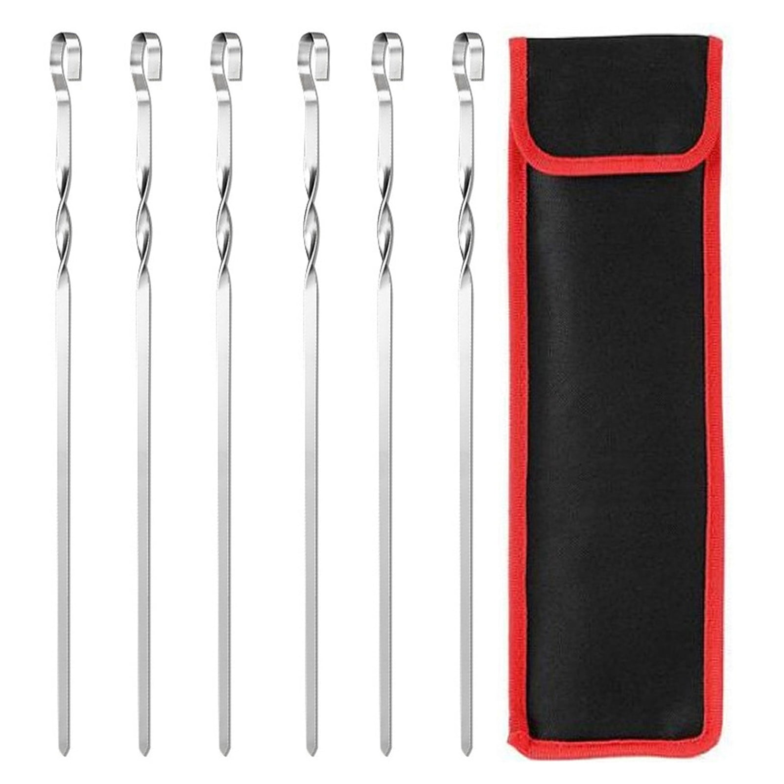Clinaoy 6/10/20Pcs BBQ Skewers Rust-Proof Barbecue Accessories ...