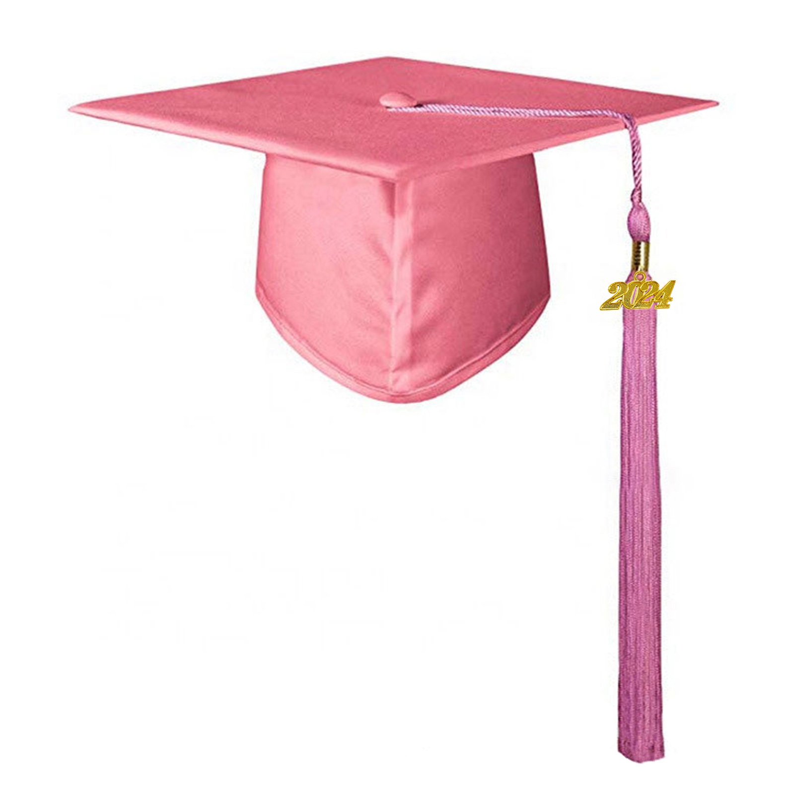 Clinaoy Adult Unisex Graduation Hat with Tassel Solid Color 2024 ...