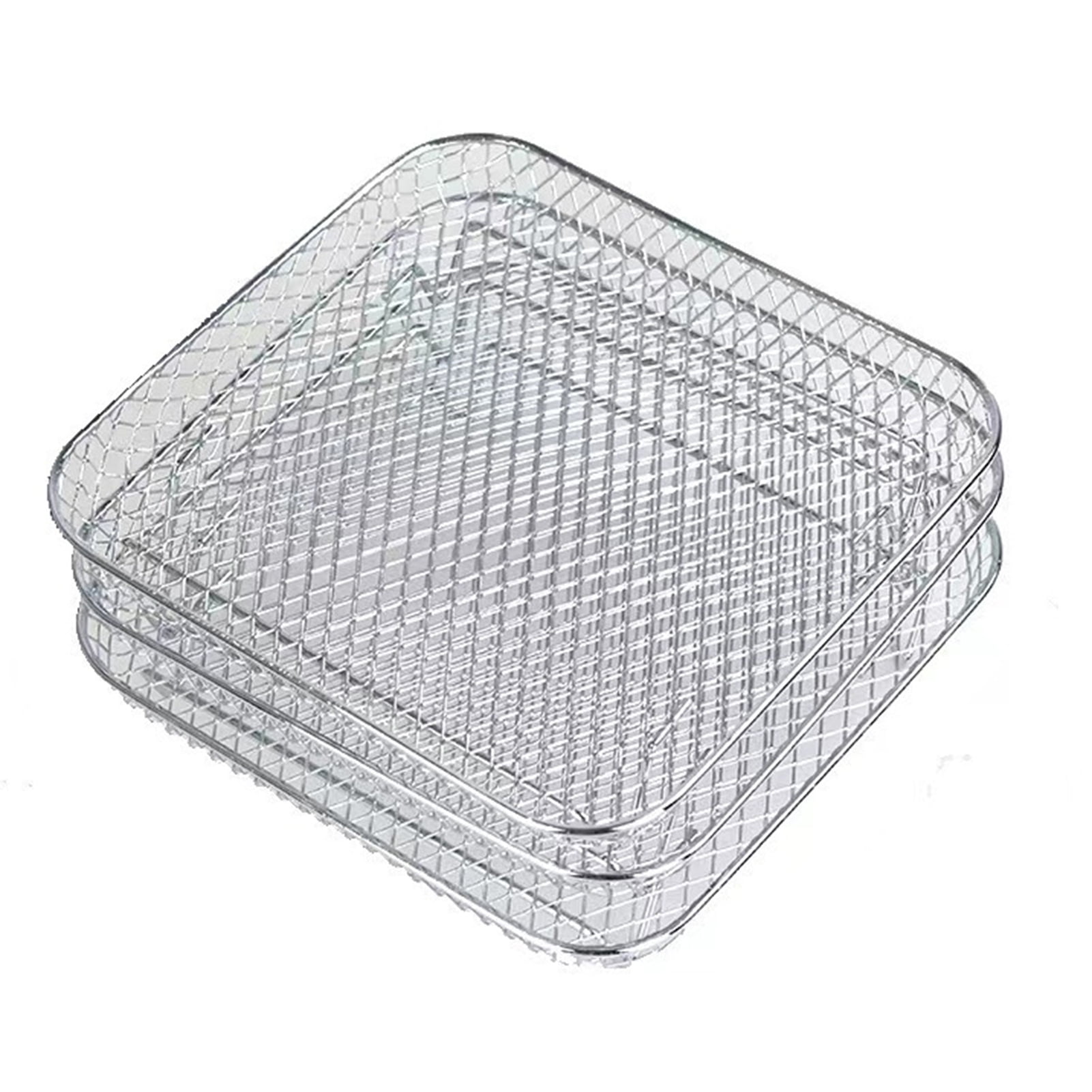 Clinaoy Air Fryer Dehydration Rack Stackable Stainless Steel Multi ...