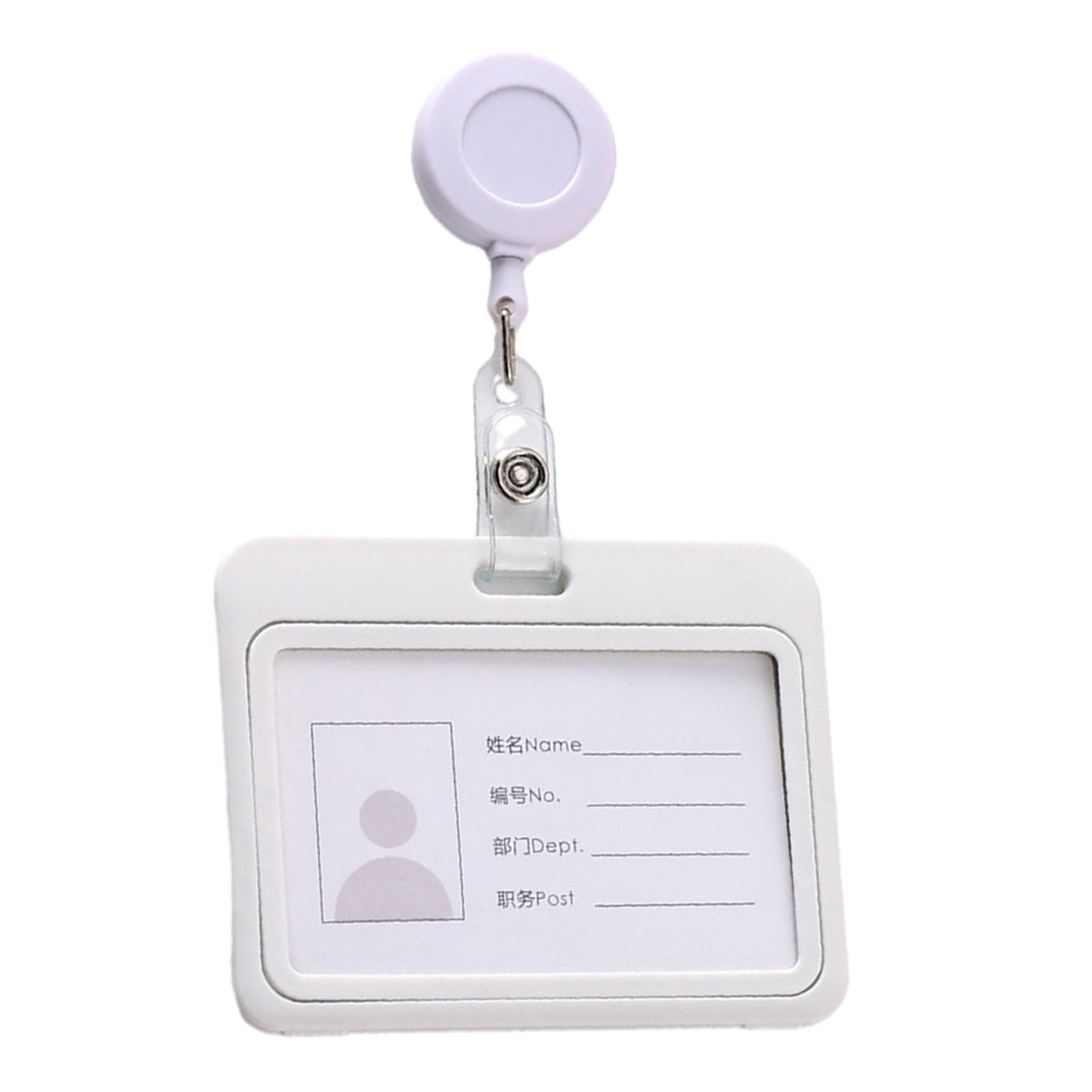 Clinaoy Aluminium Alloy Staff Badge Holder Secure ID Card Case Fade ...