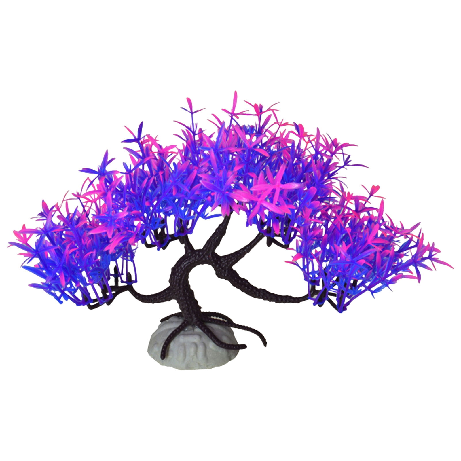 Clinaoy Artificial Aquatic Plant Small Aquarium Tree Realistic ...