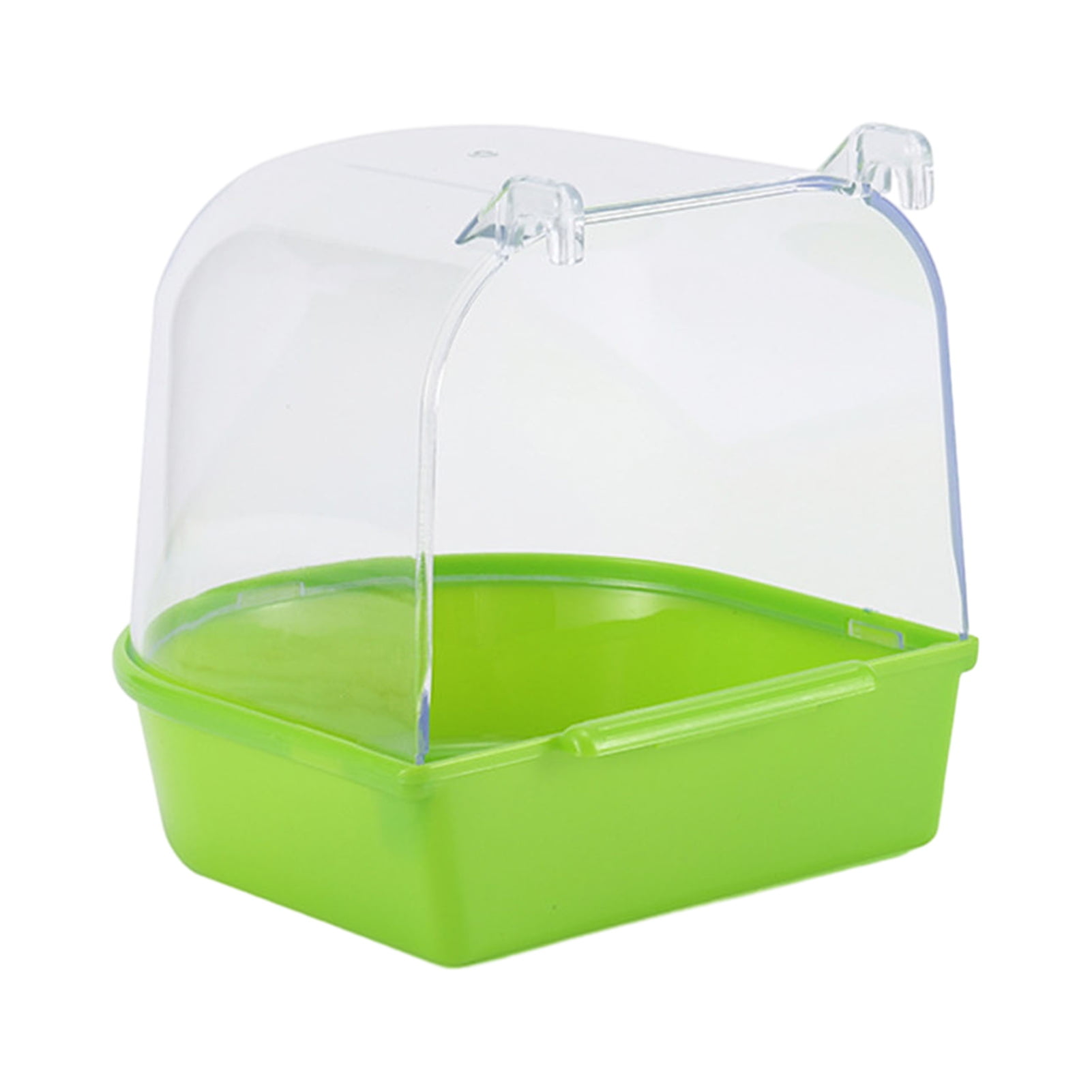 Clinaoy Bird Bathtub Easy to Clean Transparent Bird Bath Cage ...
