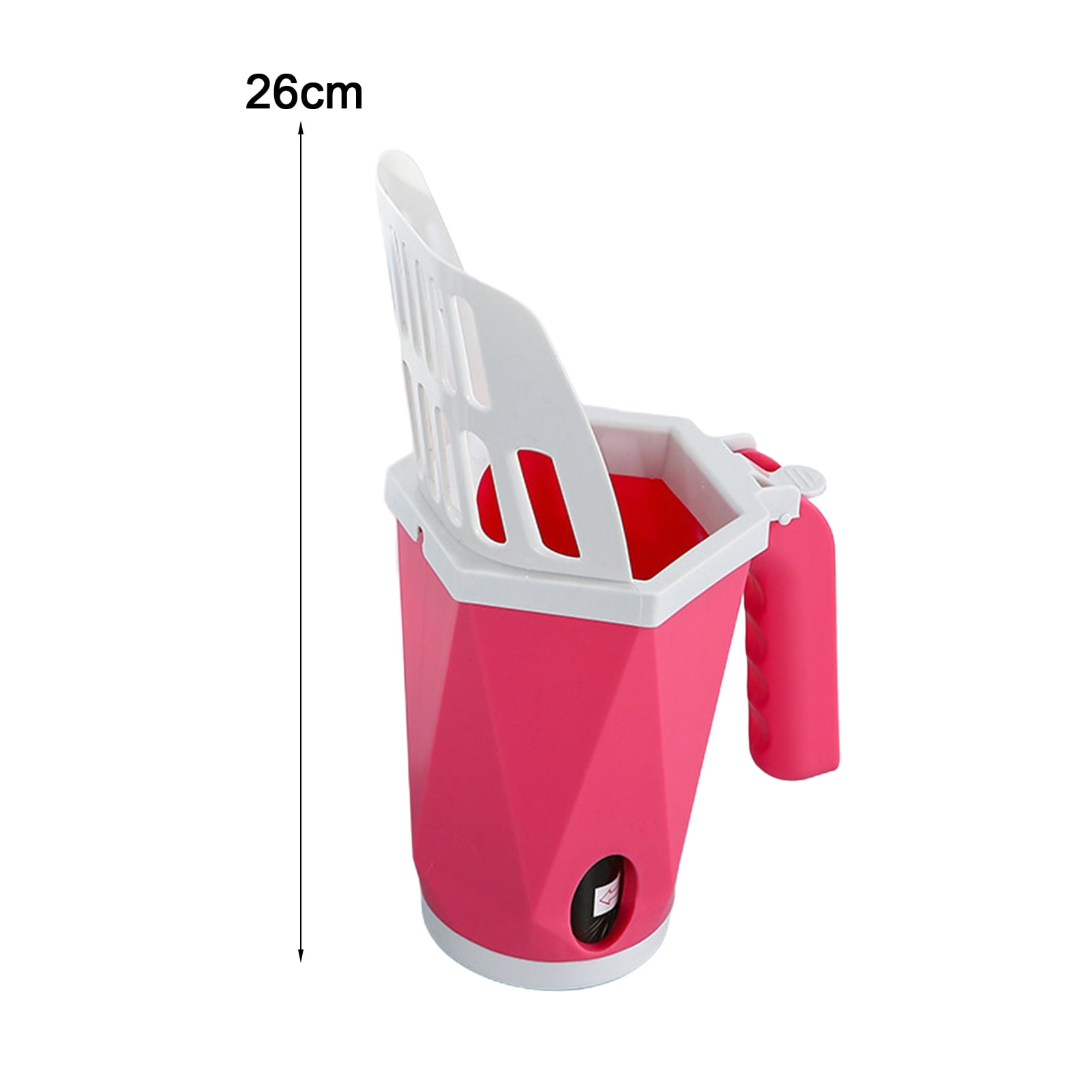 Clinaoy Cat Litter Scooper with Trash Container Ergonomic Grip Cat ...