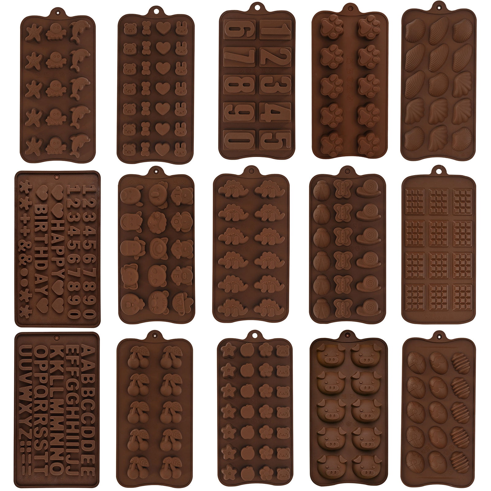 Clinaoy Chocolate Mold Non-sticky Easy Demoulding DIY Food-grade ...