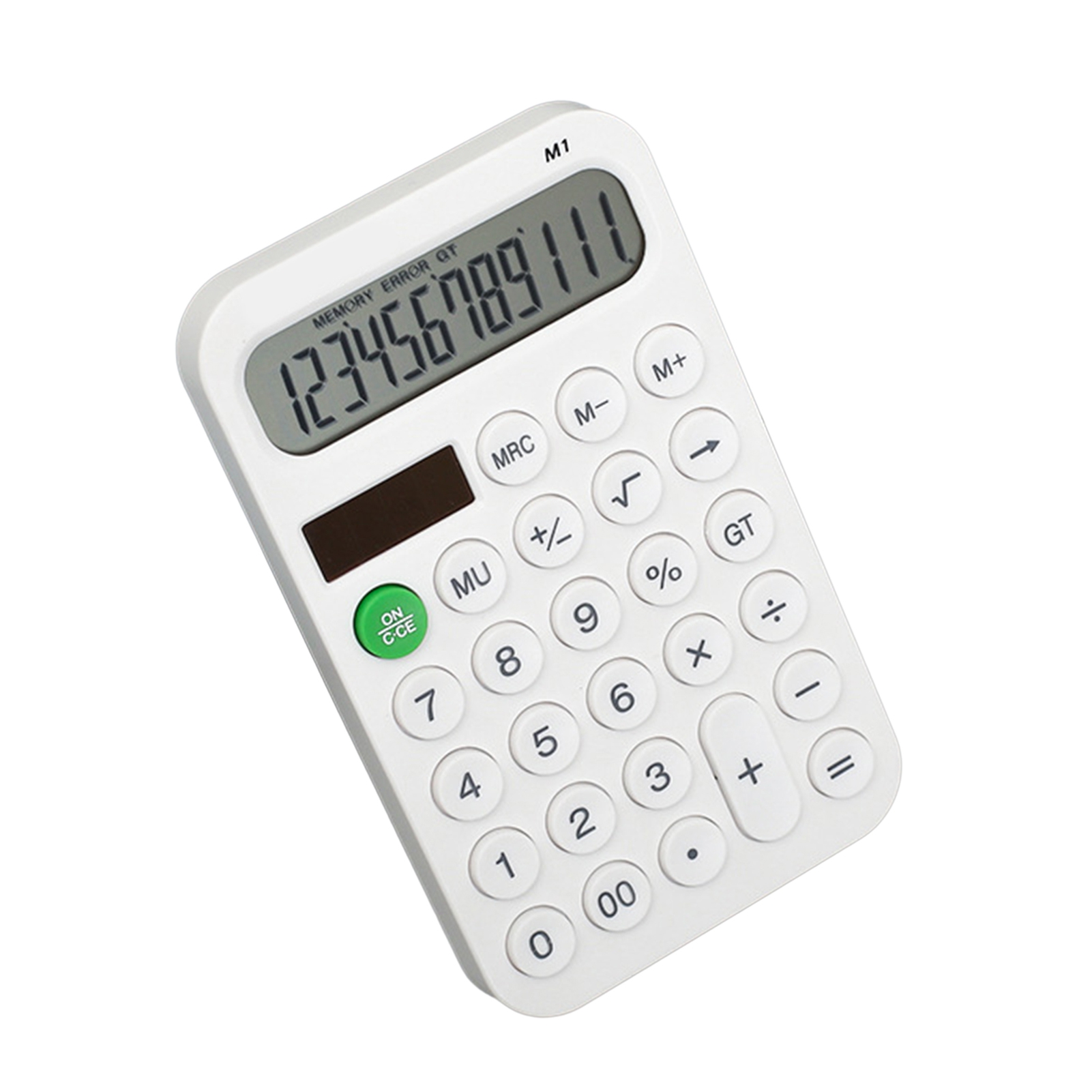Clinaoy Desktop Calculator Solar Powered Battery Operated 12 Digits ...