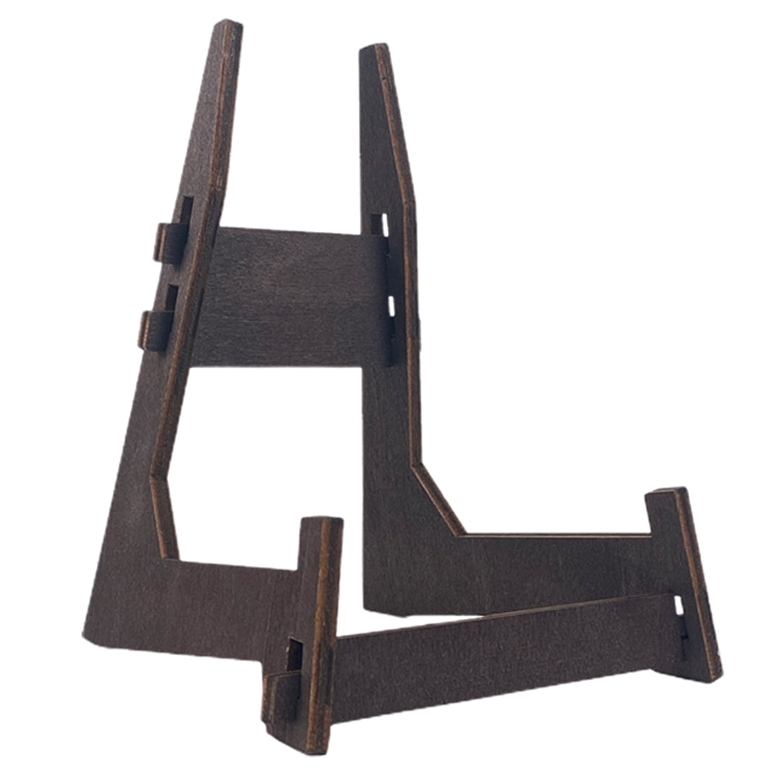 Clinaoy Display Stand Vintage L-shaped Wooden Plate Stand Multi-Purpose ...