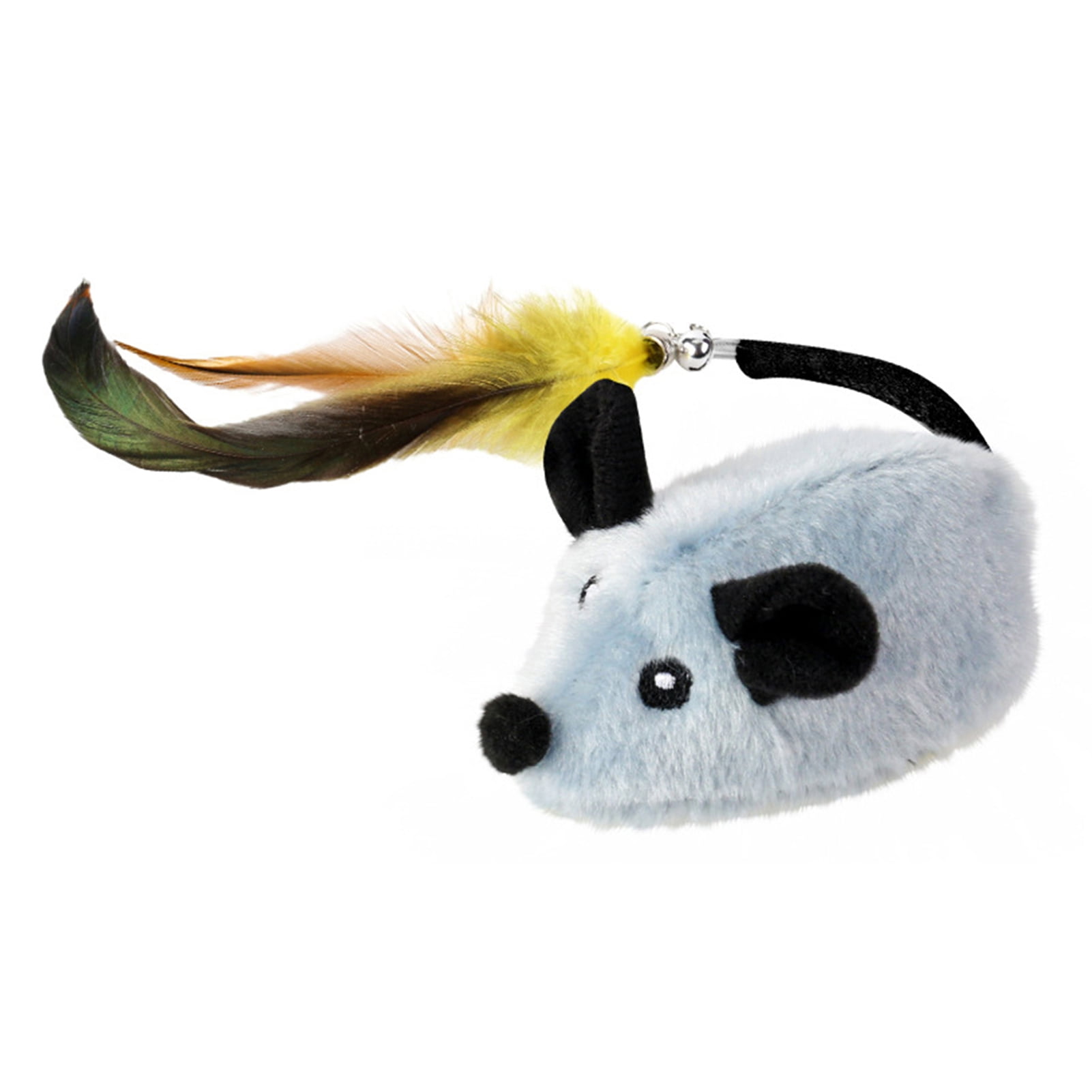 Clinaoy Electric Mouse Toy for Cats Interactive Plush Mouse with Remote ...