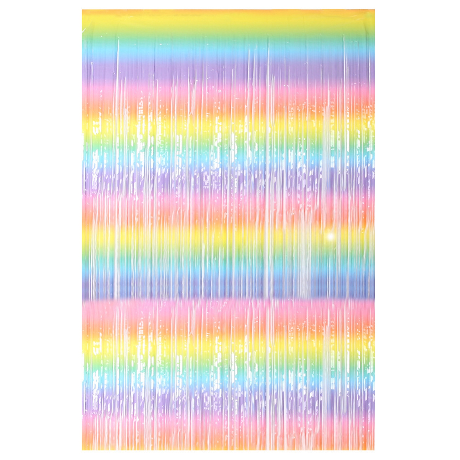 Clinaoy Fringe Curtain Bright Color Macron Gradient Fancy Charming ...
