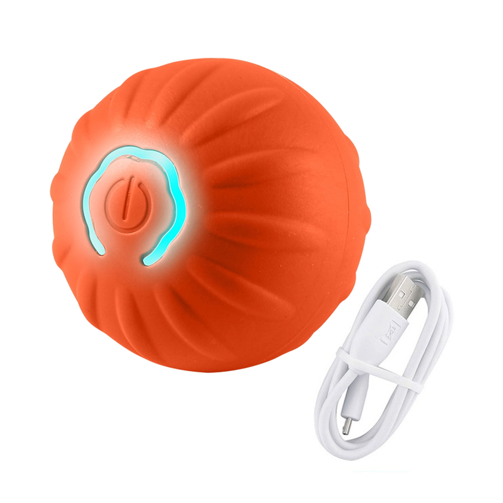 Clinaoy Interactive Dog Rolling Ball Toy USB Rechargeable Smart Ball ...