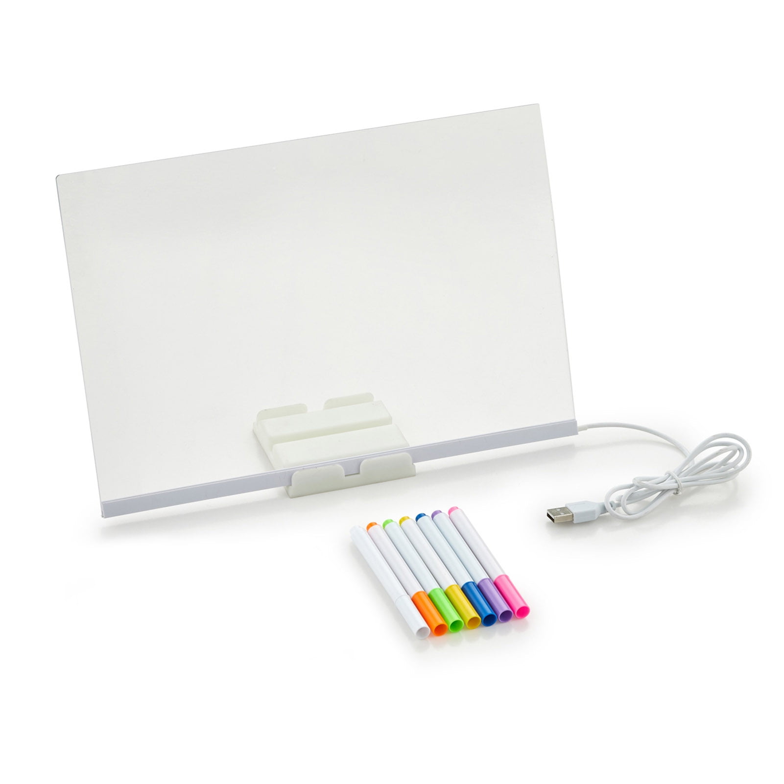Clinaoy LED Note Board with Colors Light Up Acrylic Message Board ...