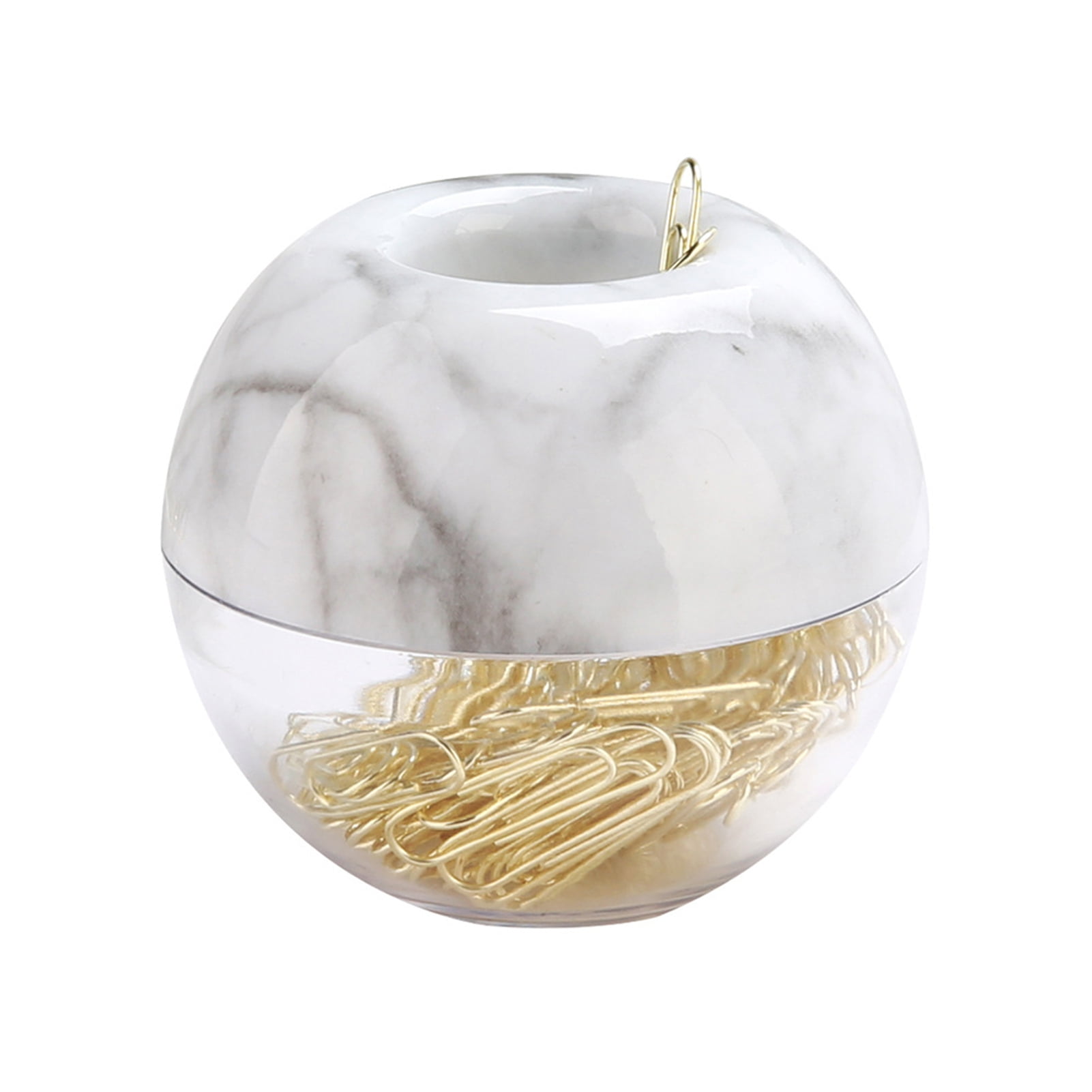 Clinaoy Magnetic Paper Clip Holder – Includes 100 Clips, Marble ...