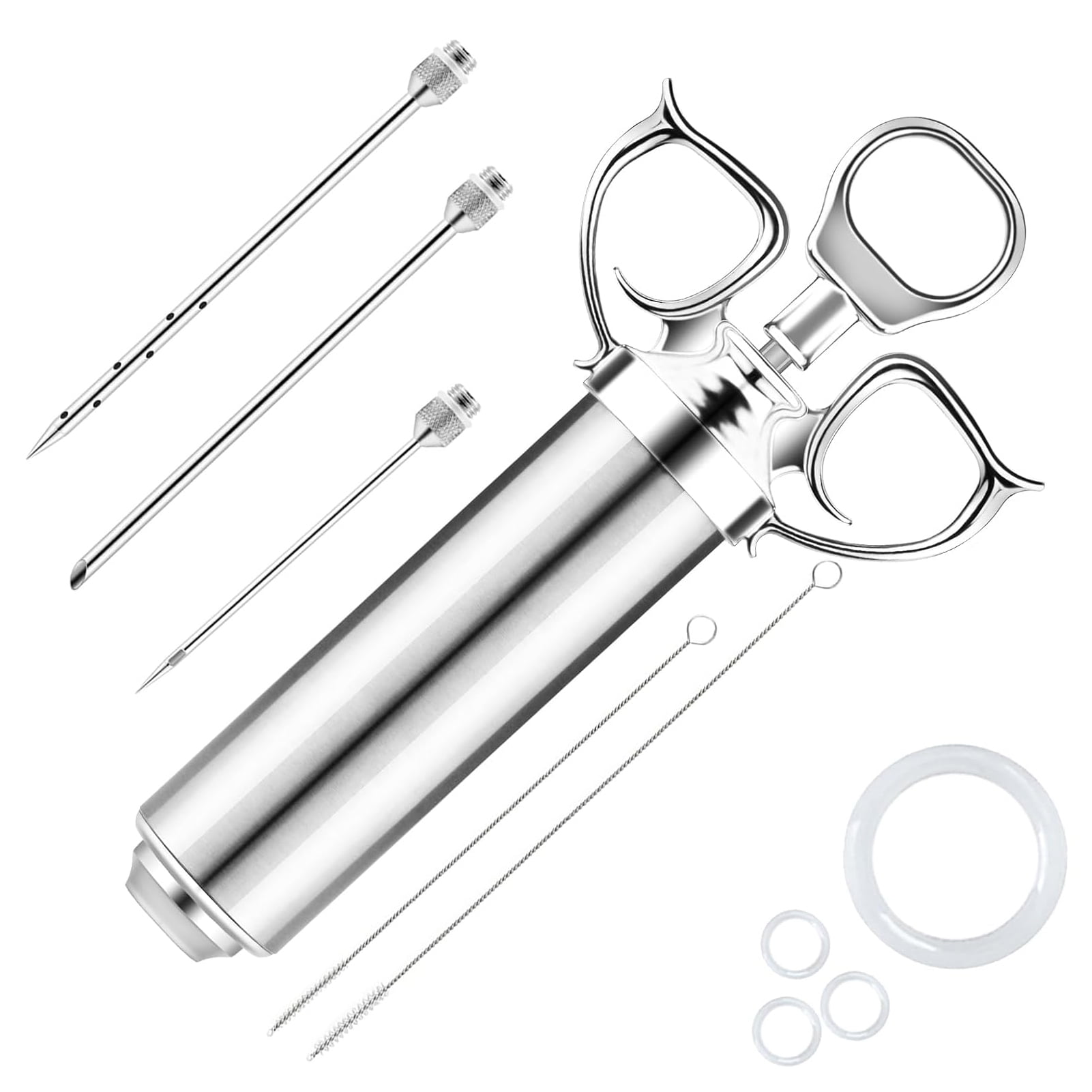 Clinaoy Meat Injector Kit Marinade for Flavorful Meat Brisket - Walmart.com