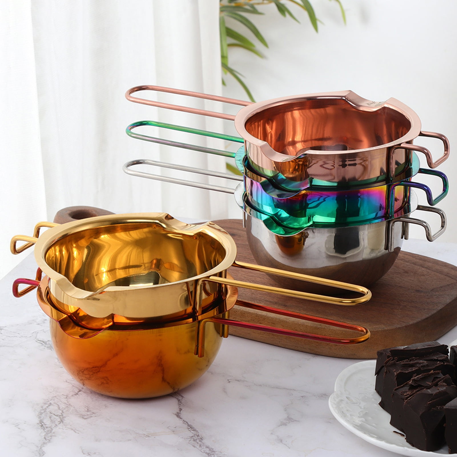 Clinaoy Melting Pot Ergonomic Anti-stick Stainless Steel Versatile ...