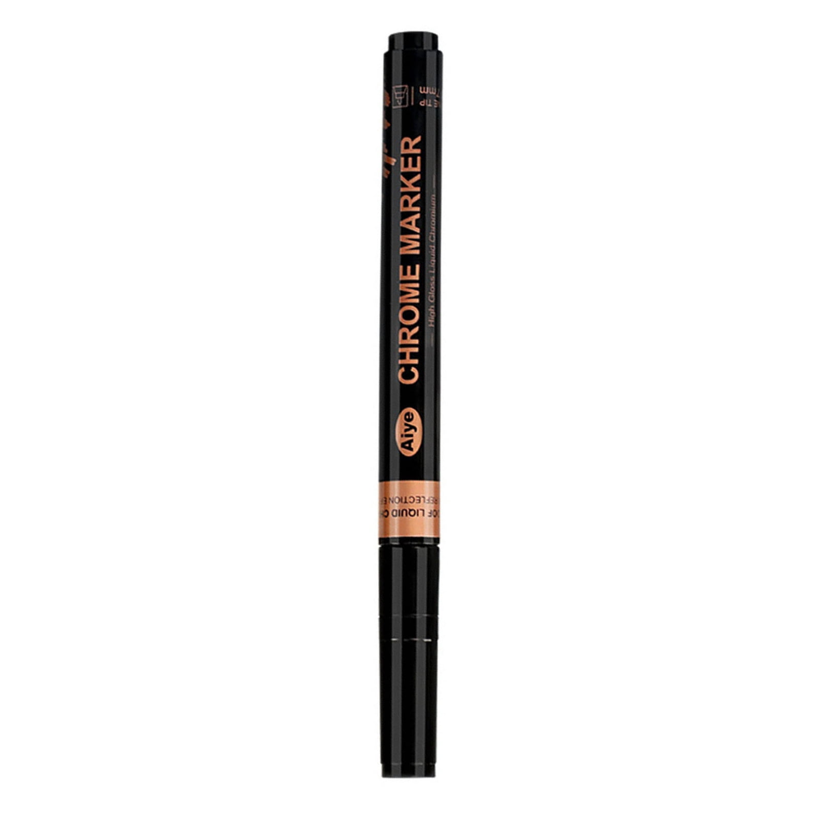 Clinaoy Metal Chrome Marker Pen – Golden, Waterproof, Reflective ...
