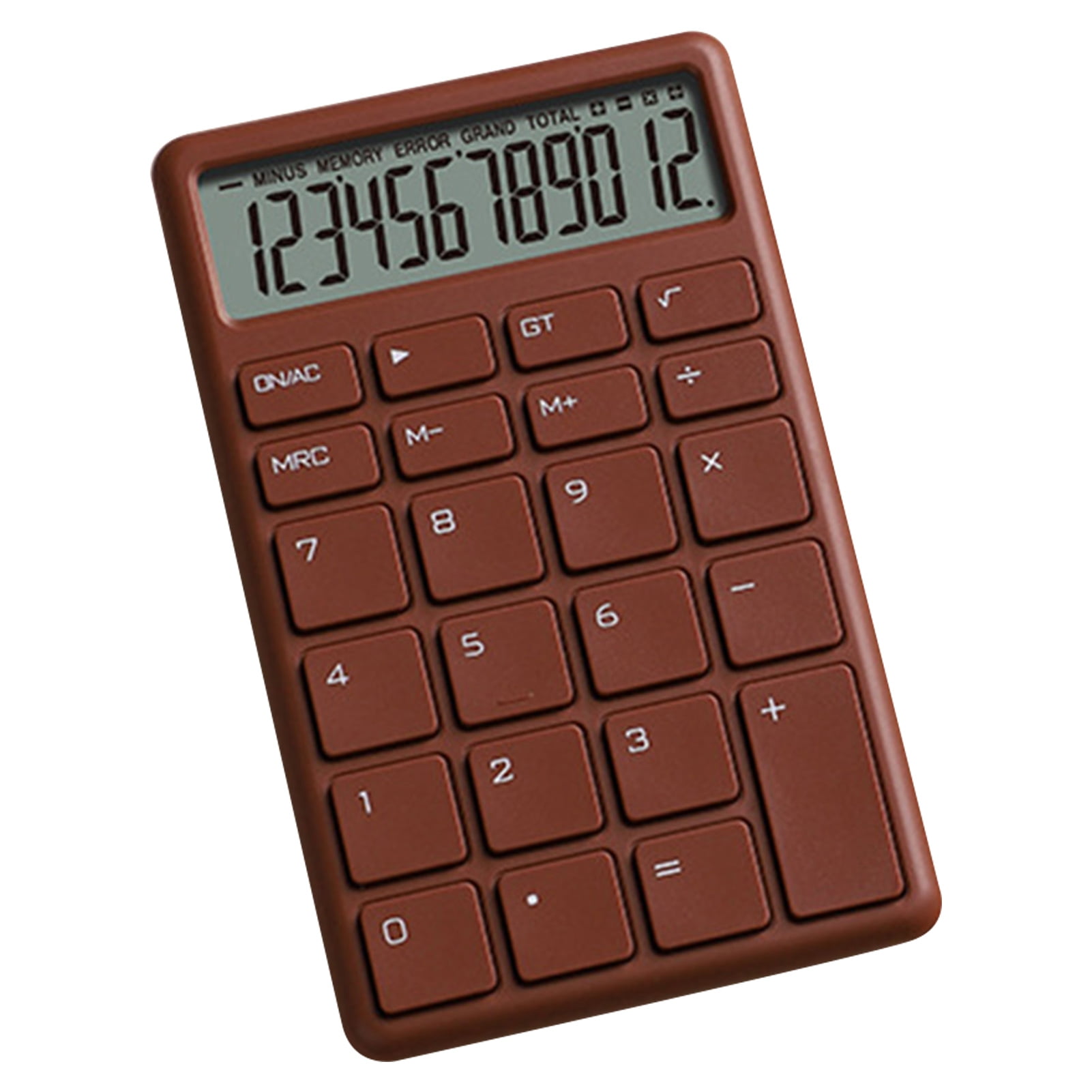 Clinaoy Office Calculator LCD Display Sensitive Button Battery Operated 12-Digit Mathematical ...