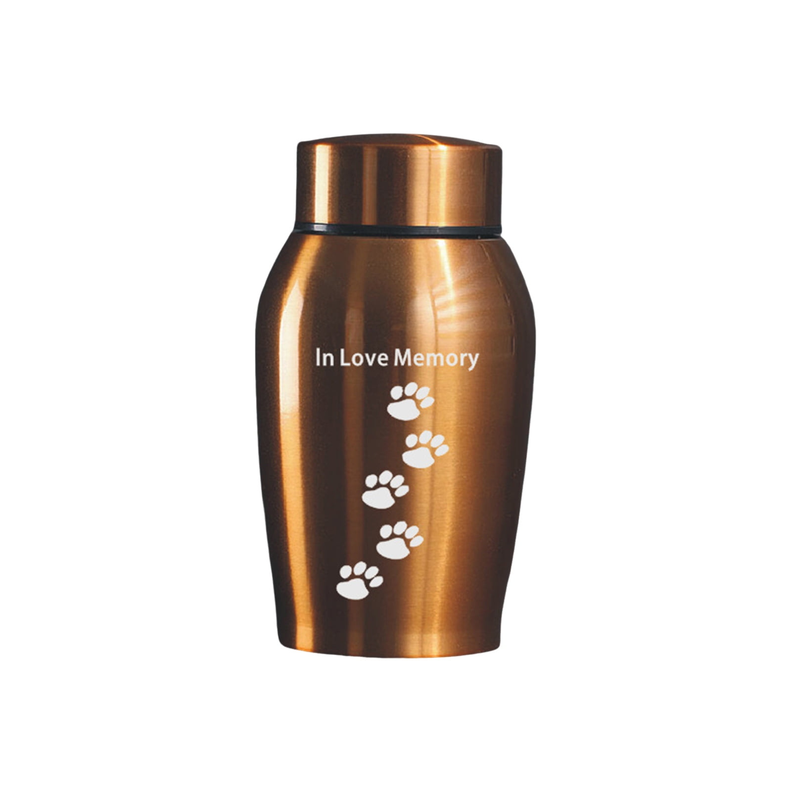 Clinaoy Pet Urn Stainless Steel Small Keepsake Box for Pet Hair Teeth ...