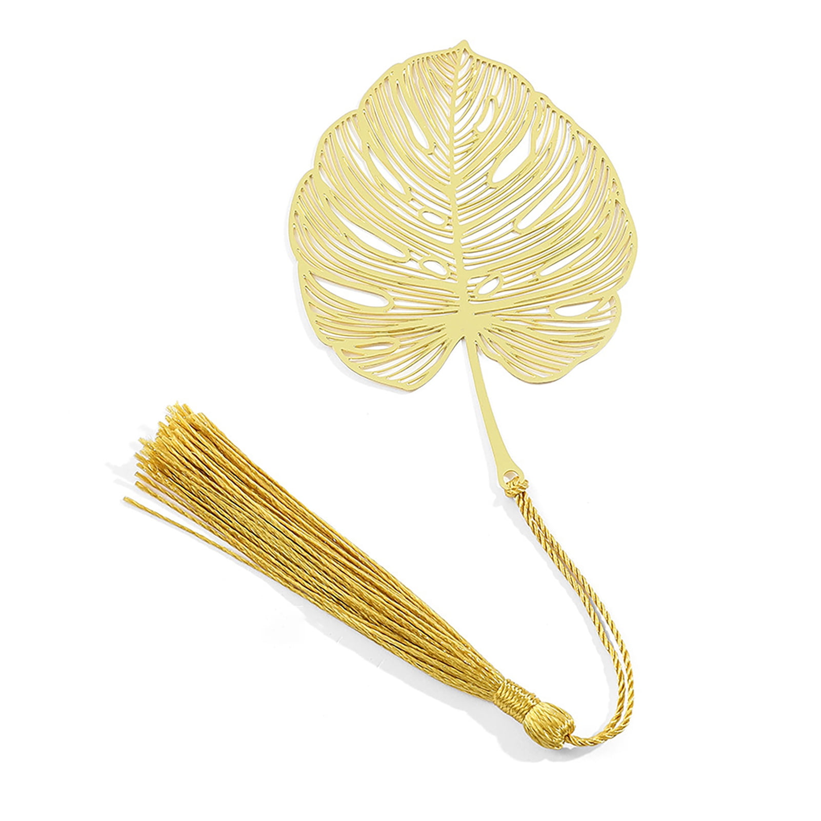 Clinaoy Plant Vein Bookmark with Exquisite Tassel Hollow Design ...
