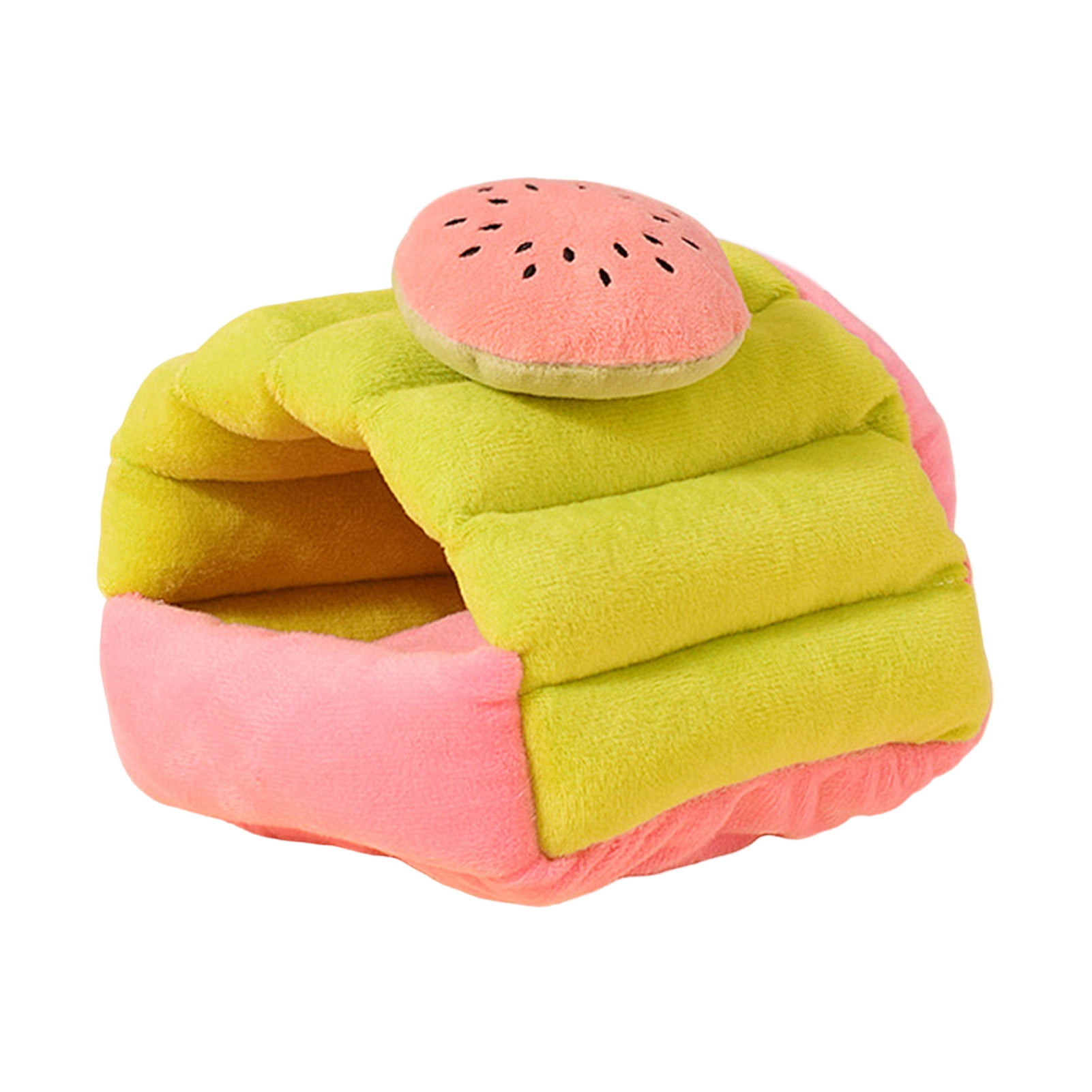 Clinaoy Plush Hamster Nest Small Animal Hideout Bed Cozy Rabbit Cave ...
