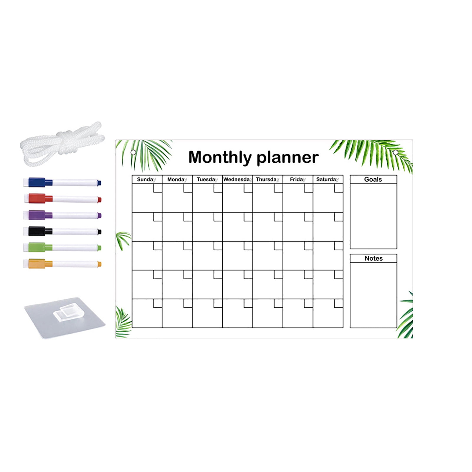 Clinaoy Refrigerator Acrylic Message Board with Pens Transparent ...