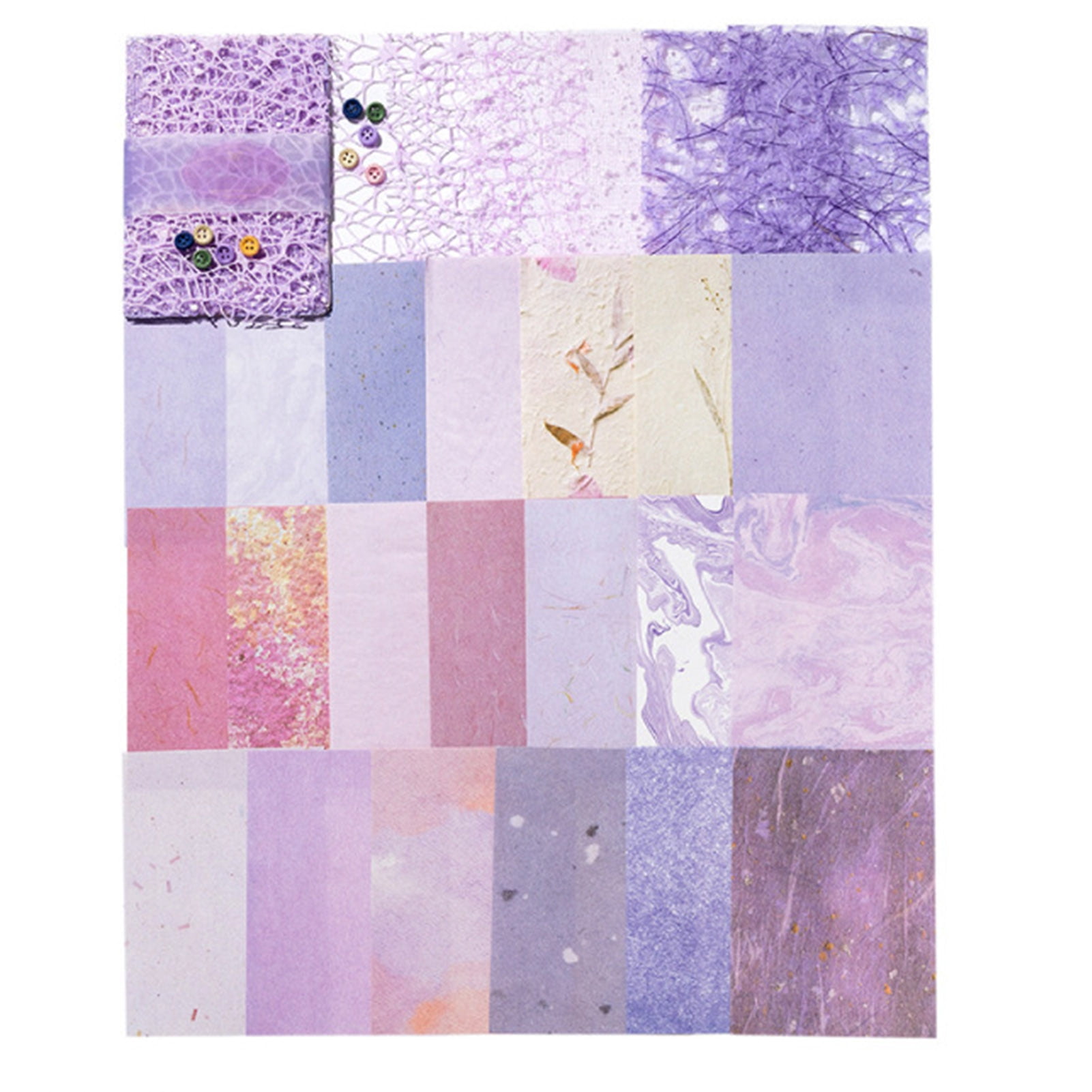 Clinaoy Retro Style DIY Scrapbook Paper Decoration Mesh Fabric Assorted ...