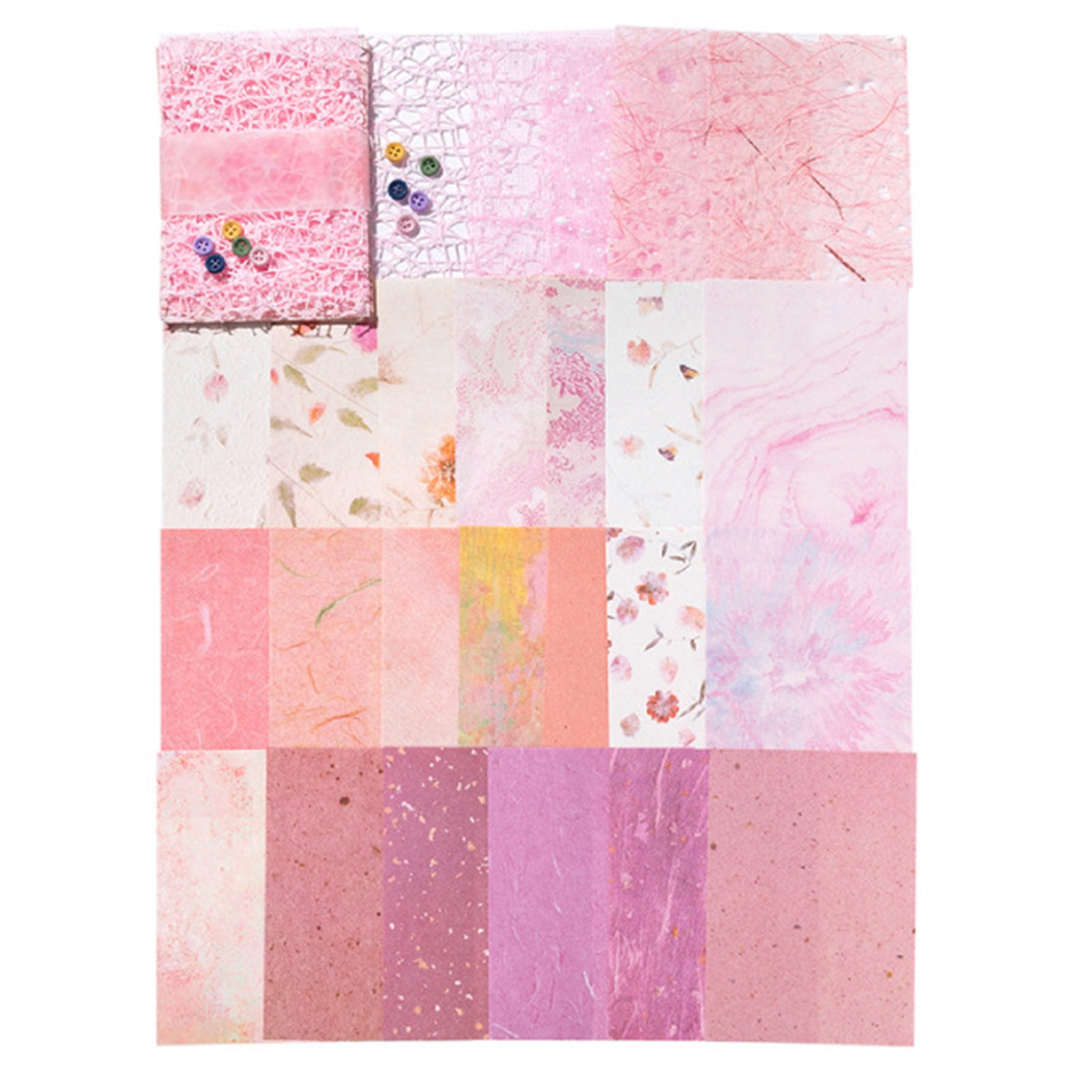 Clinaoy Retro Style DIY Scrapbook Paper Decoration Mesh Fabric Assorted ...