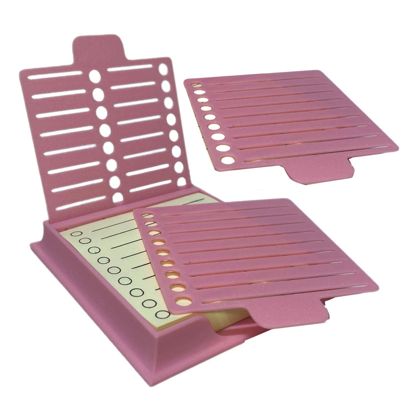 Clinaoy Sticky Note Holder with Stencil Self-Stick Notepad Dispenser ...