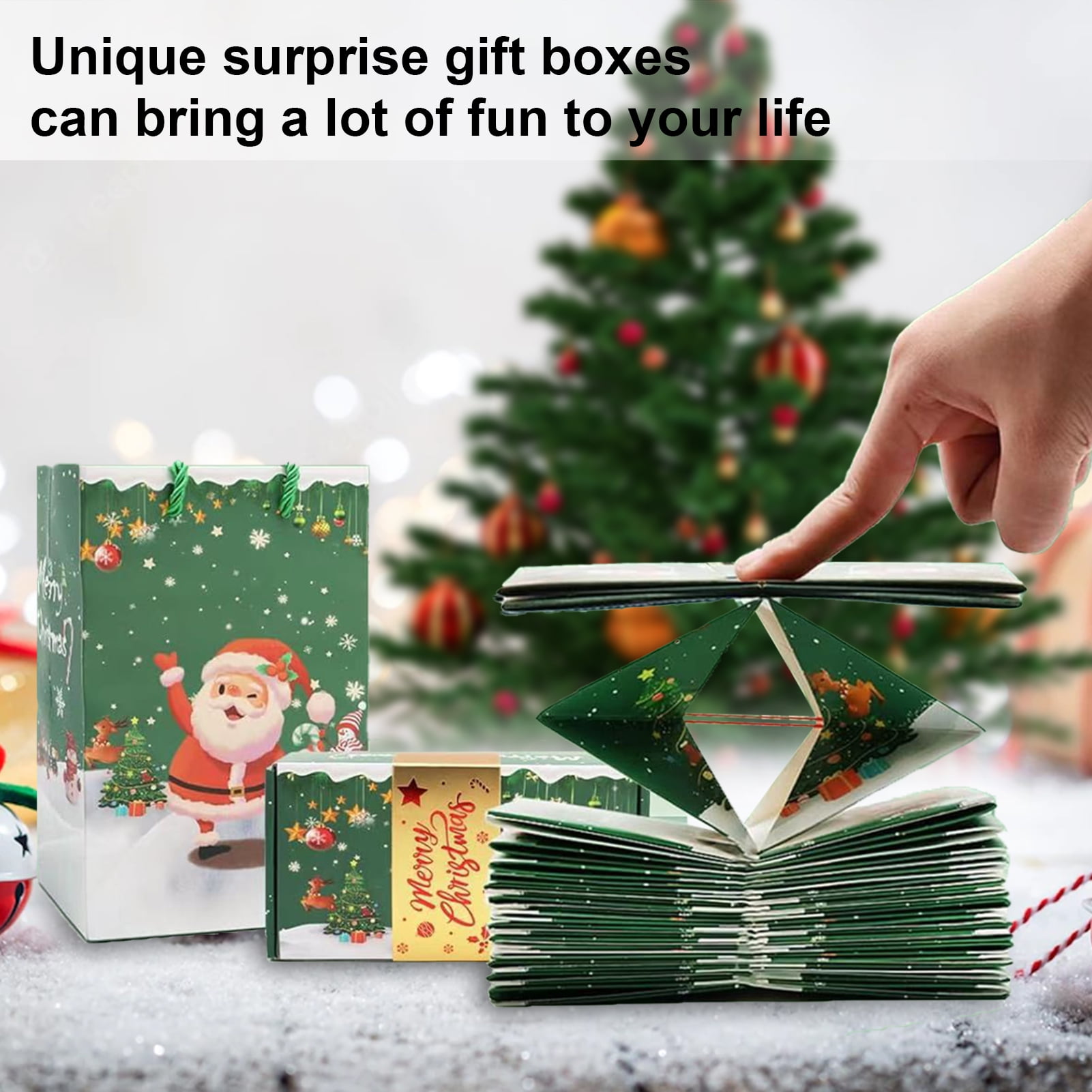 Clinaoy Surprise Pop-up Gift Box for Money Folding Red Envelope Gift ...