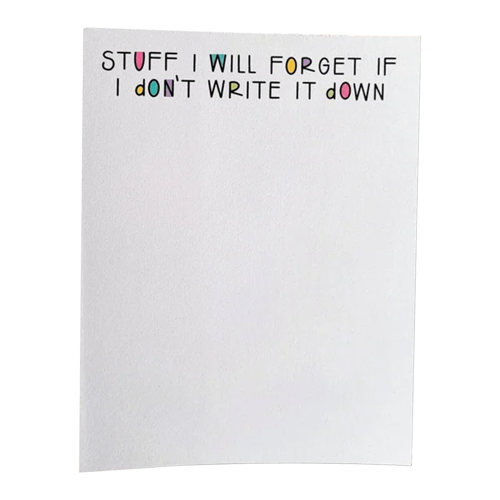 Clinaoy To-Do List Notepad Funny Stationery 50 Sheets Record Keeping ...