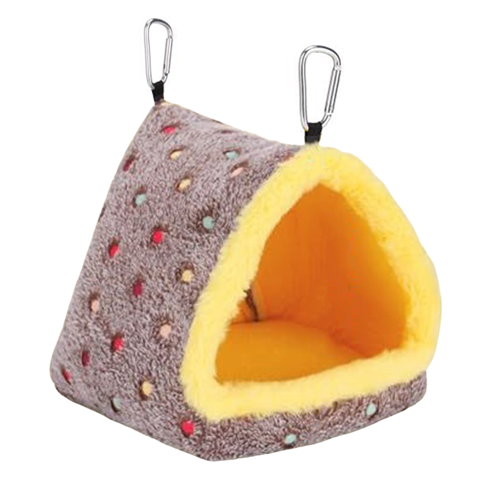 Clinaoy Winter Bird Nest House Warm Plush Parrot Bed for Cage Fluffy ...
