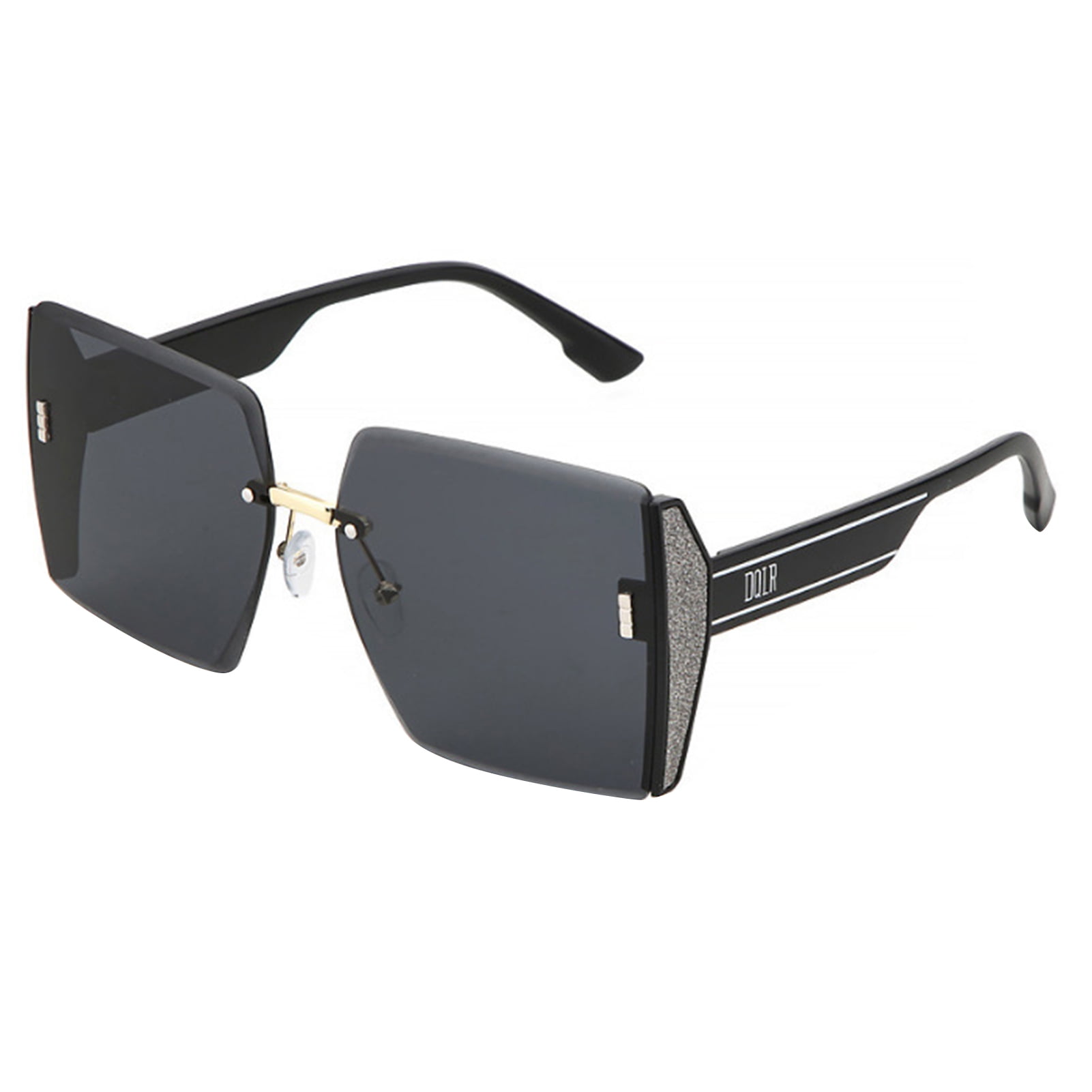 Clinaoy Women Sunglasses Rectangle Shape Frame Cool Style No Rim Smooth ...